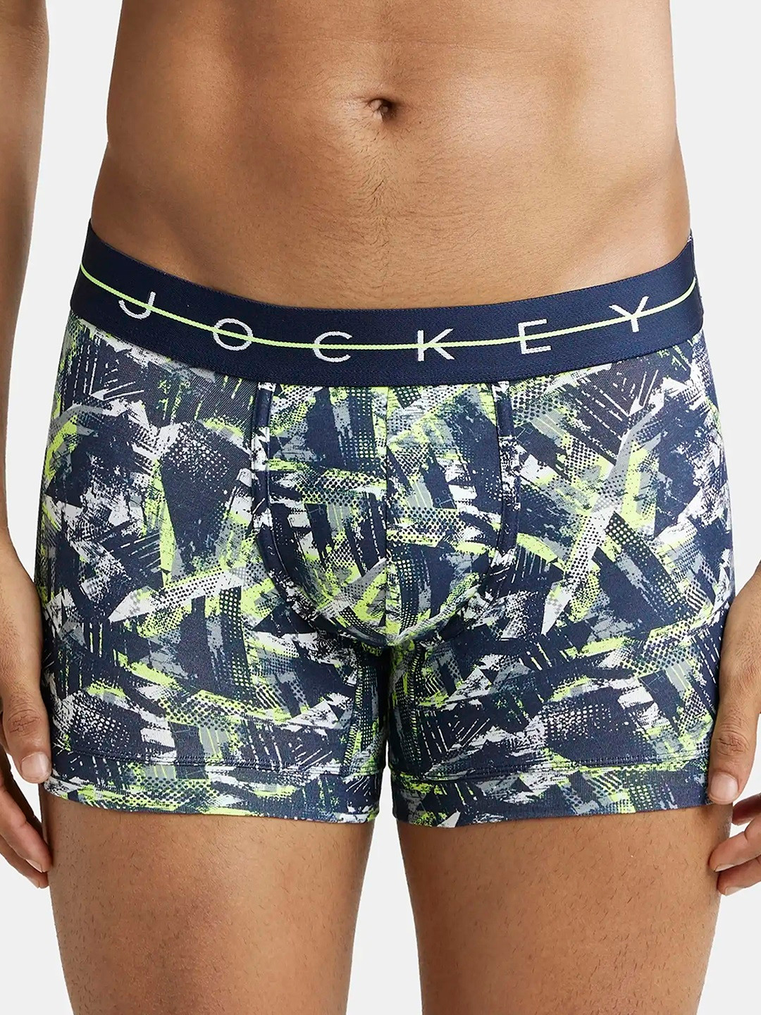 Buy Jockey Super Combed Cotton Stretch Printed Trunk With Ultrasoft ...