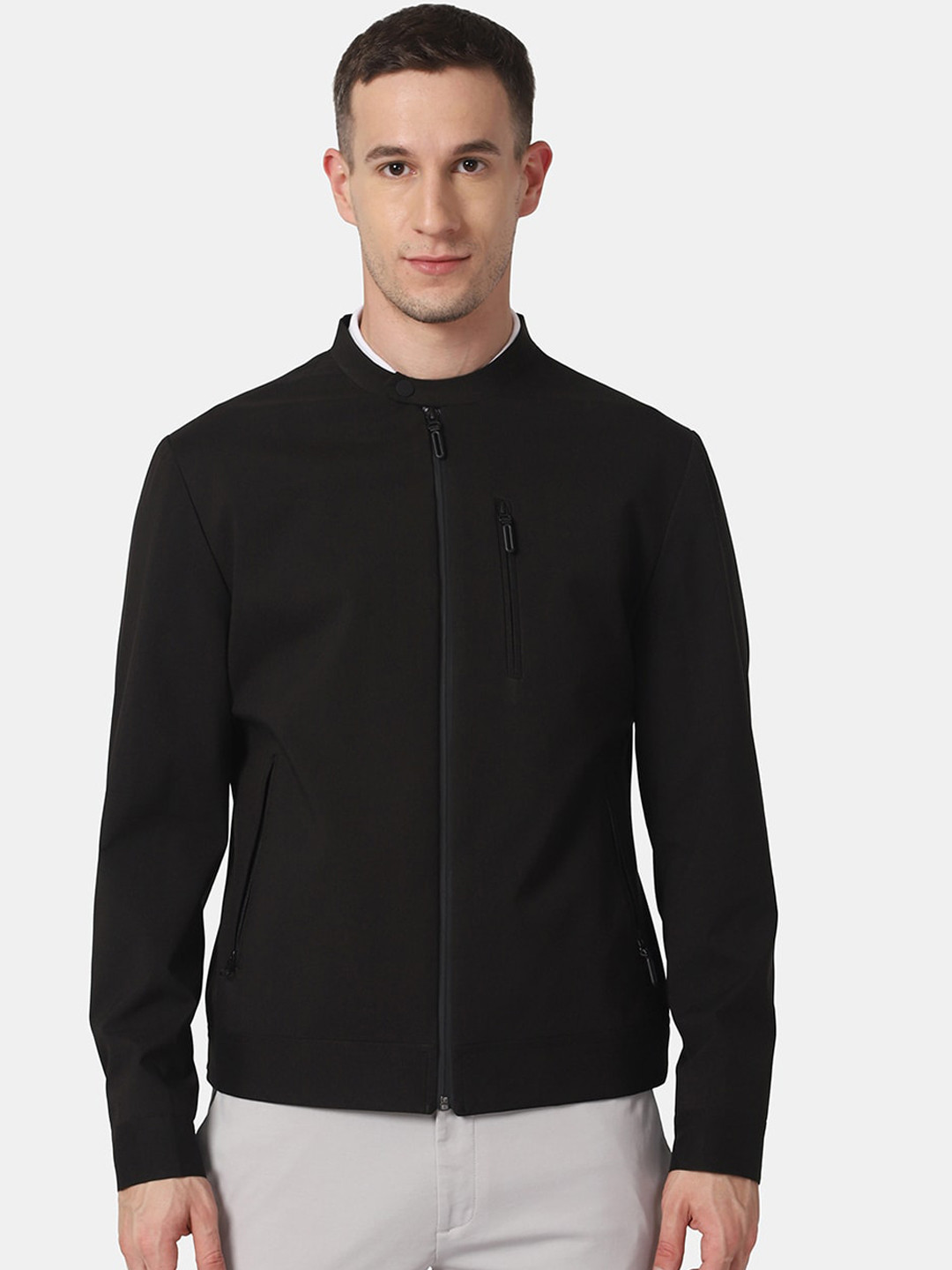 Buy Blackberrys Men Black Solid TechPro Jacket - Jackets for Men ...