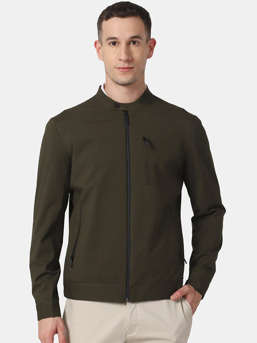 Buy Blackberrys Men Olive Solid TechPro Jacket - Jackets for Men 19641872 | Myntra