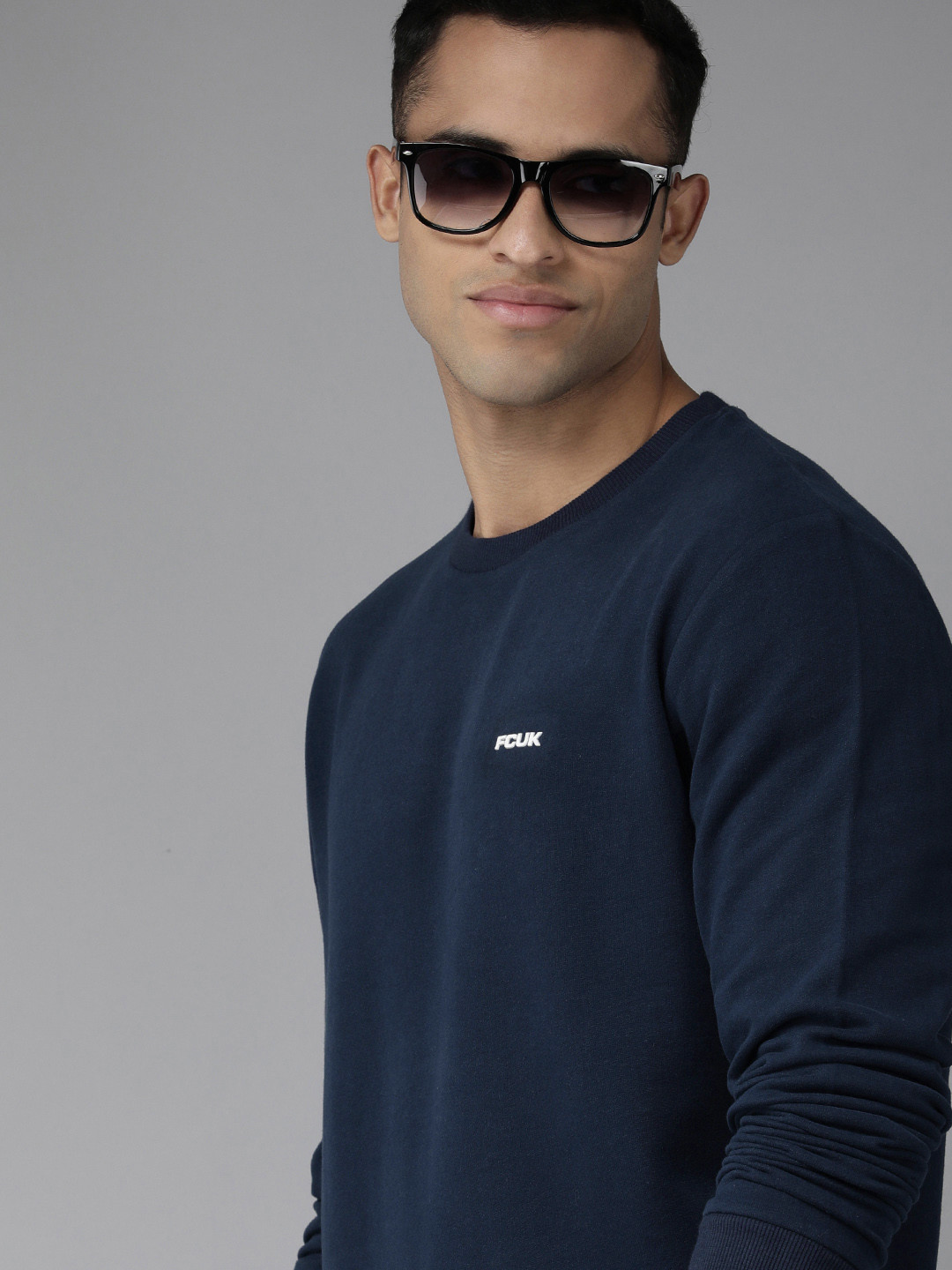 Buy French Connection Men Navy Blue Sweatshirt - Sweatshirts for Men ...