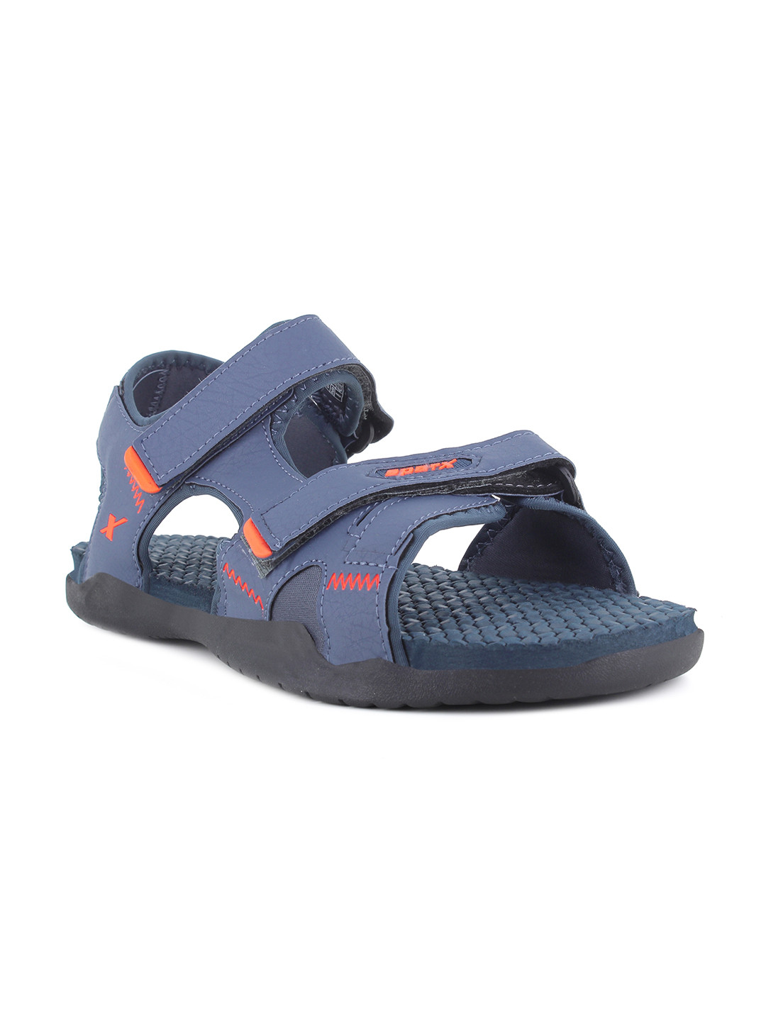 Buy Sparx Men Grey & Orange Solid Floater Sandals - Sandals for Men ...