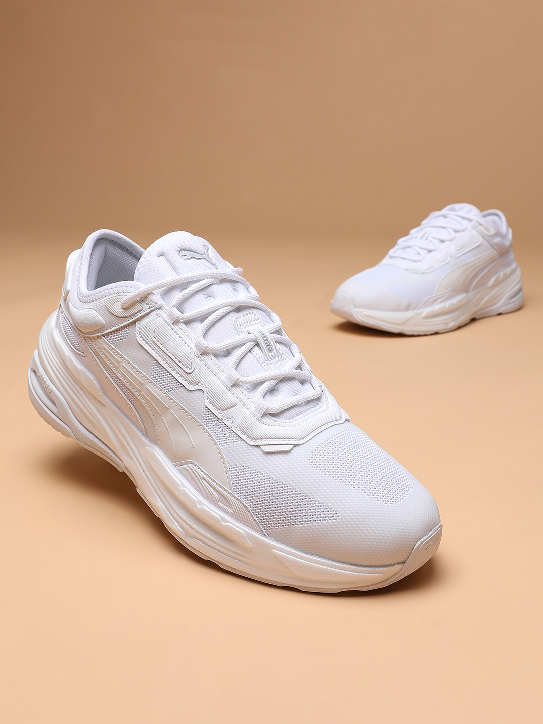 Buy Puma Unisex White Extent Nitro Mono Sneakers - Casual Shoes for ...