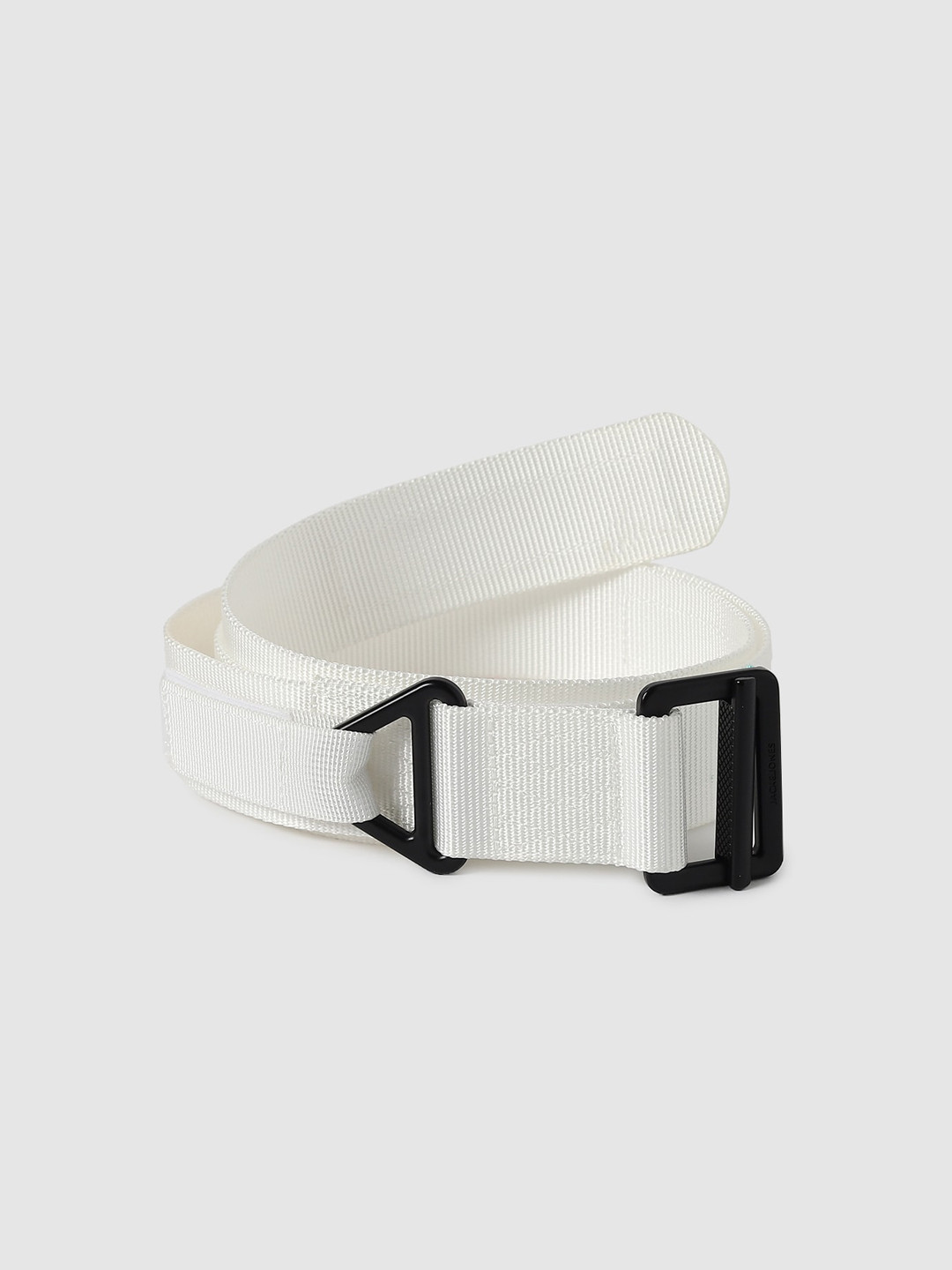 Buy Jack & Jones Men White Stretchable Casual Belt - Belts for Men ...