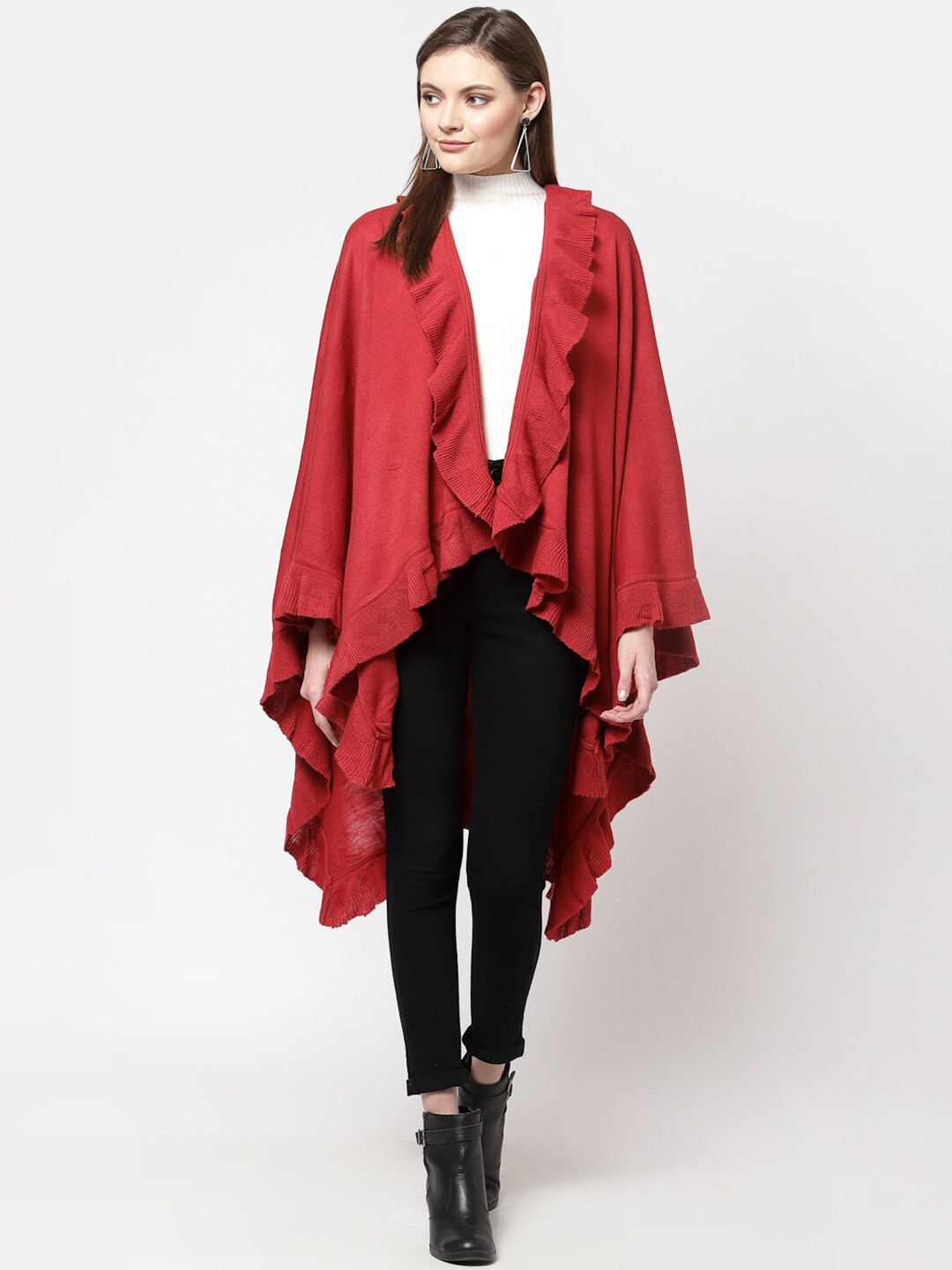 Buy 513 Women Pink Solid Shrug - Shrug for Women 19662914 | Myntra