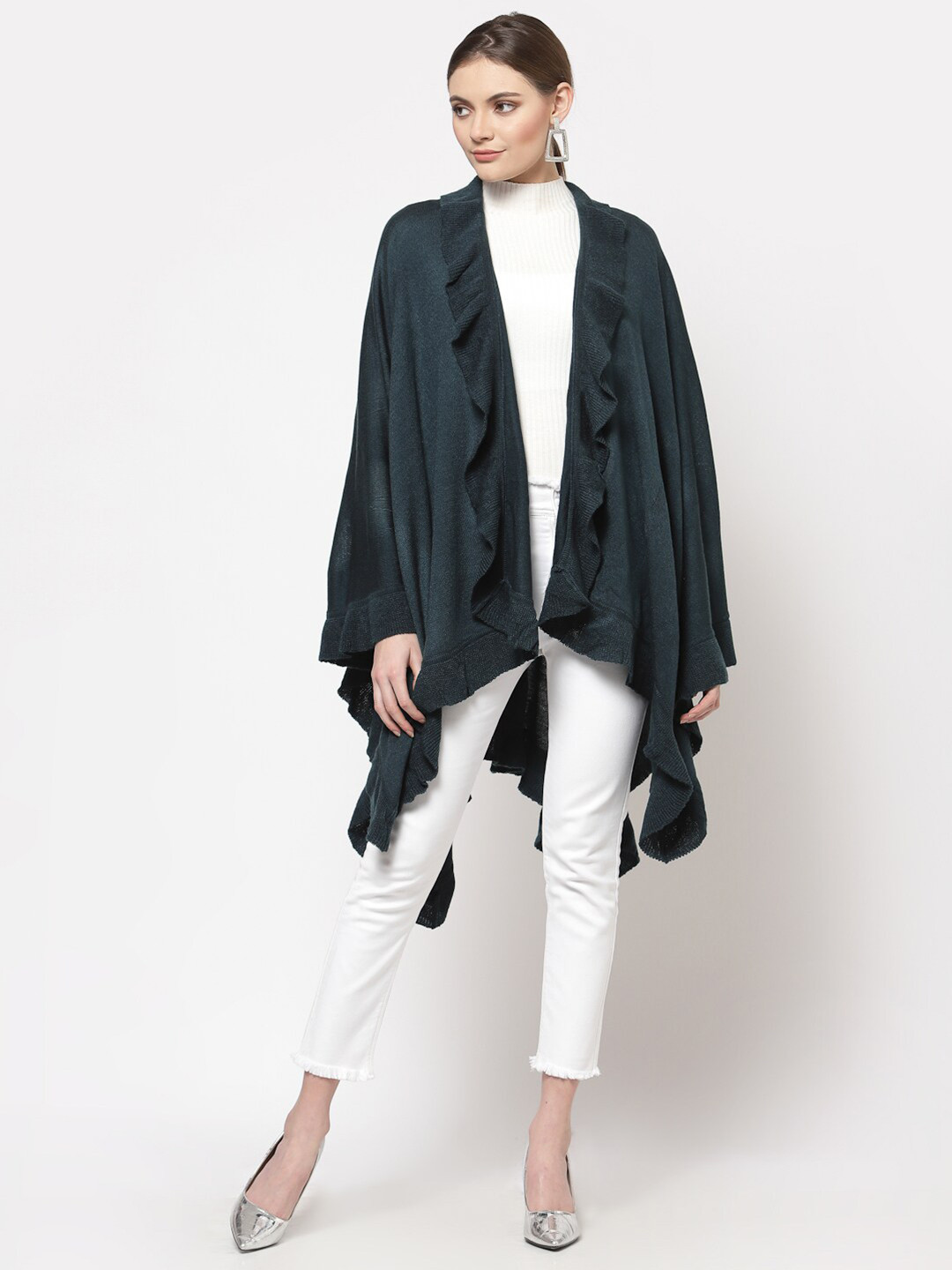 Buy 513 Women Navy Blue Solid Shrug - Shrug for Women 19663096 | Myntra