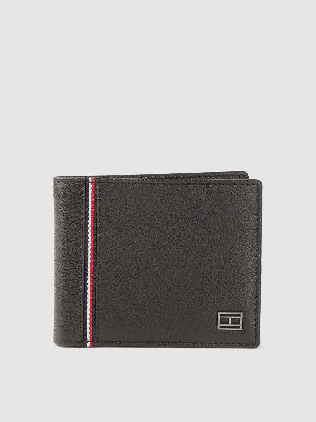 Buy Tommy Hilfiger Men Black Leather Two Fold Wallet - Wallets for Men ...