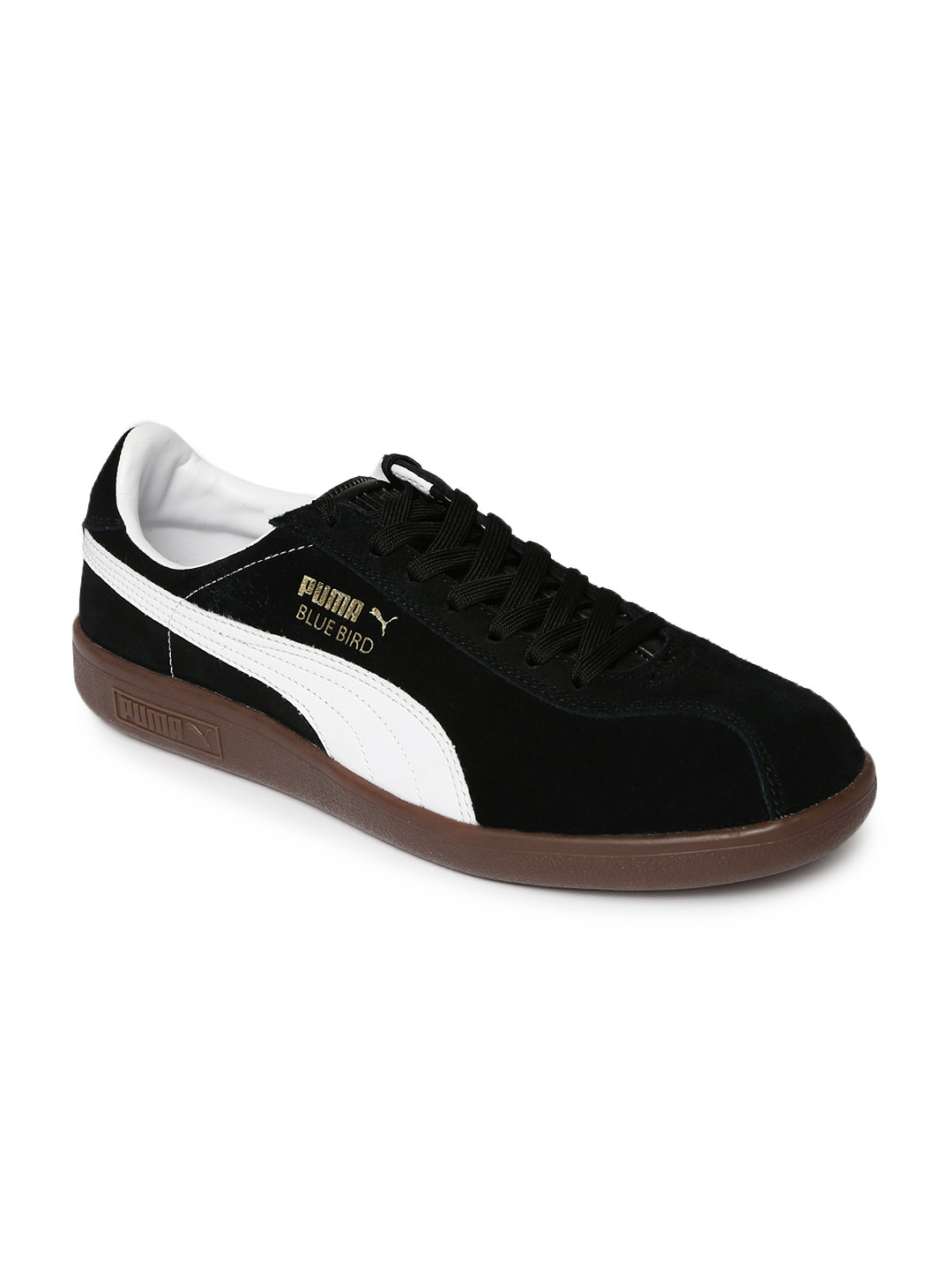 Buy Puma Men Black Bluebird Suede Sneakers - Casual Shoes for Men ...