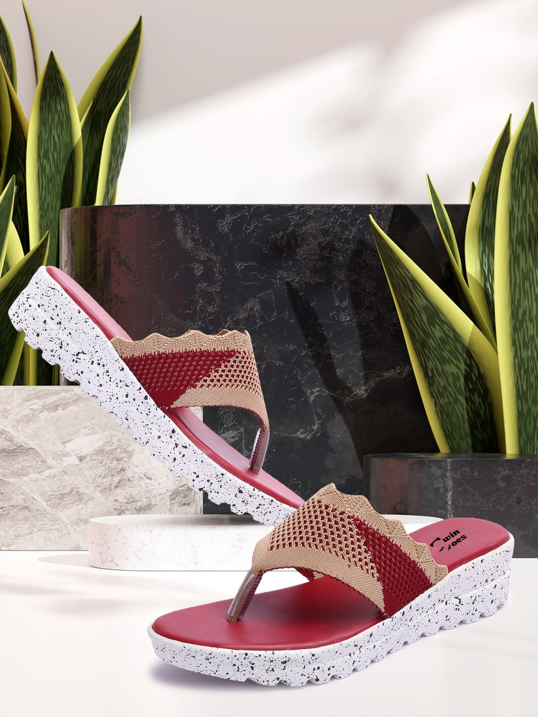 Buy TWIN TOES Women Maroon Flatform Heels - Heels for Women 19672782 ...