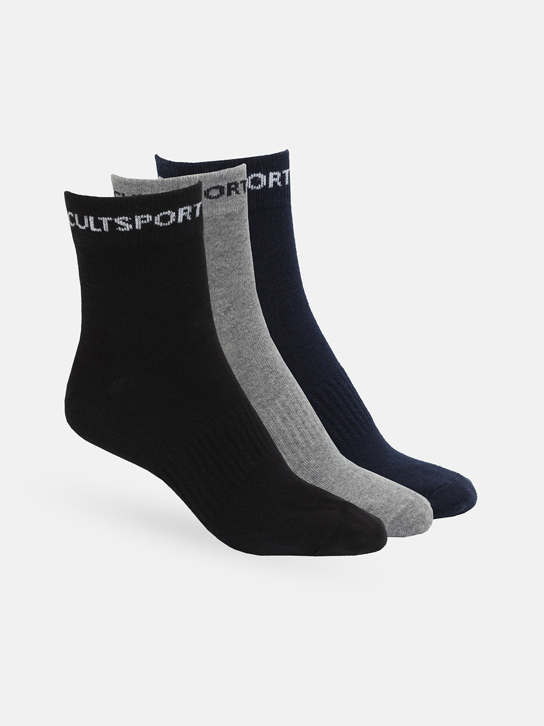 Buy CULT Men Pack Of 3 Ankle Length Socks - Socks for Men 19673446 | Myntra