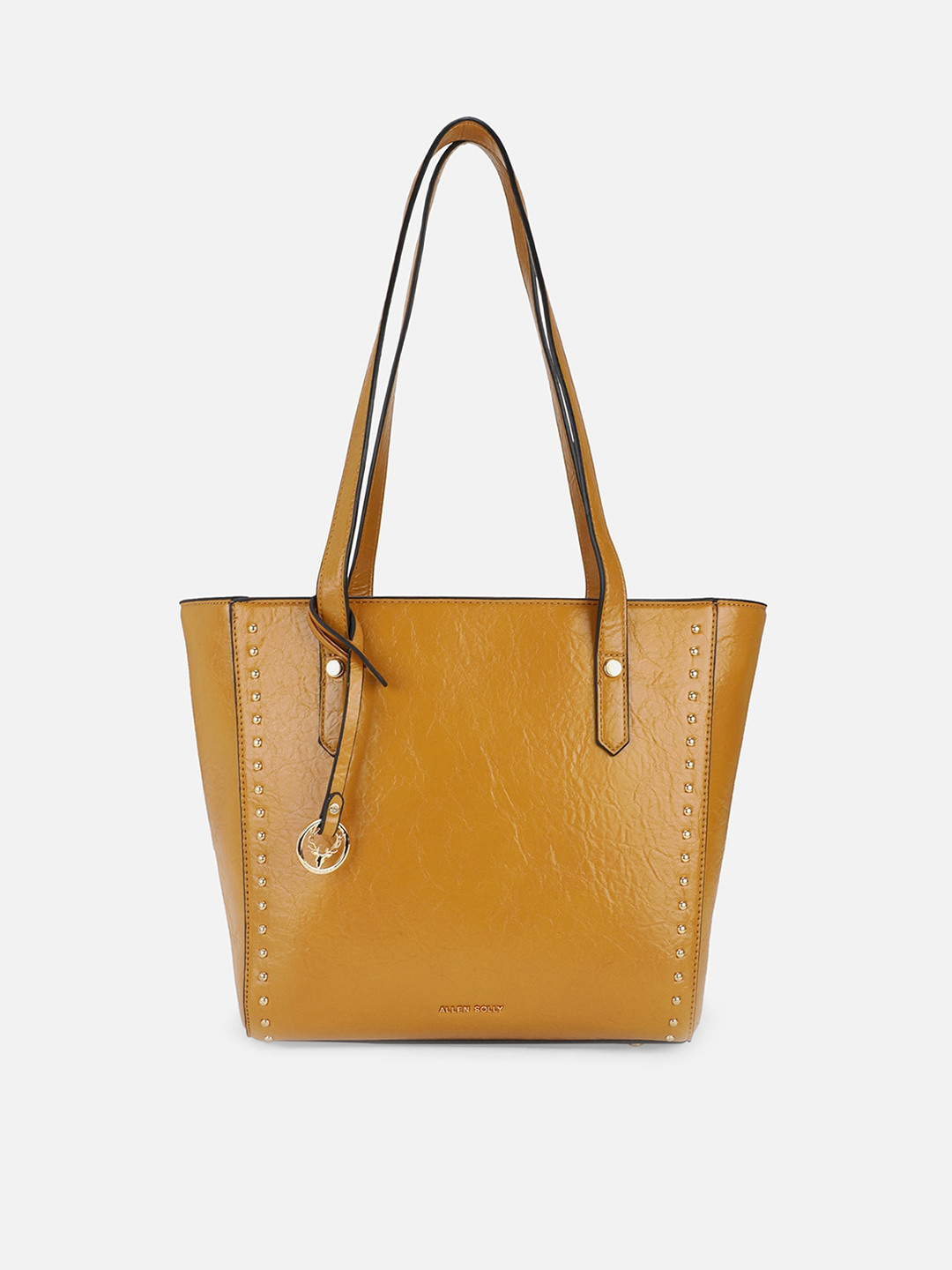 Buy Allen Solly Orange PU Structured Shoulder Bag - Handbags for Women ...