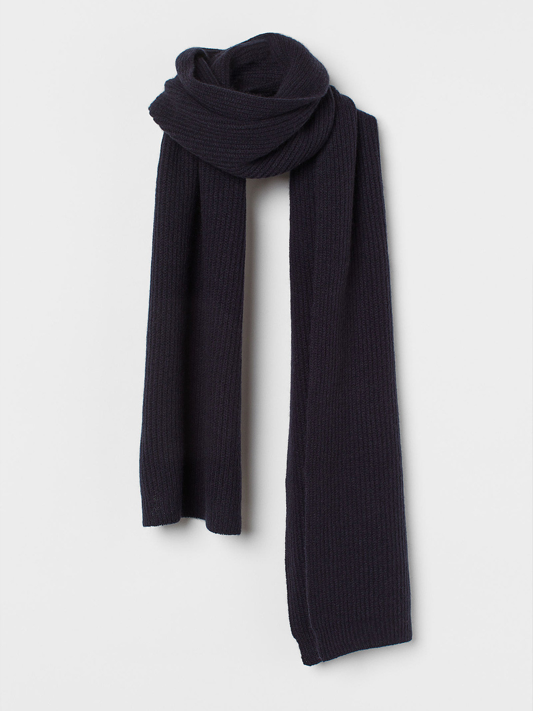 Buy H&M Men Blue Ribbed Cashmere Scarf - Scarves for Men 19694252 | Myntra