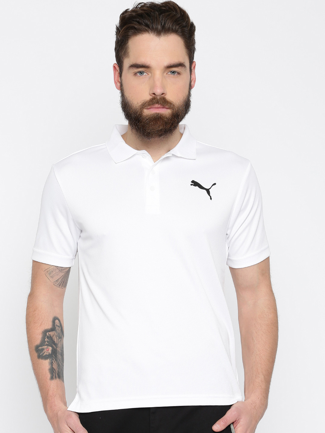 Buy Puma Men White Active Polo T Shirt - Tshirts for Men 1970261 | Myntra