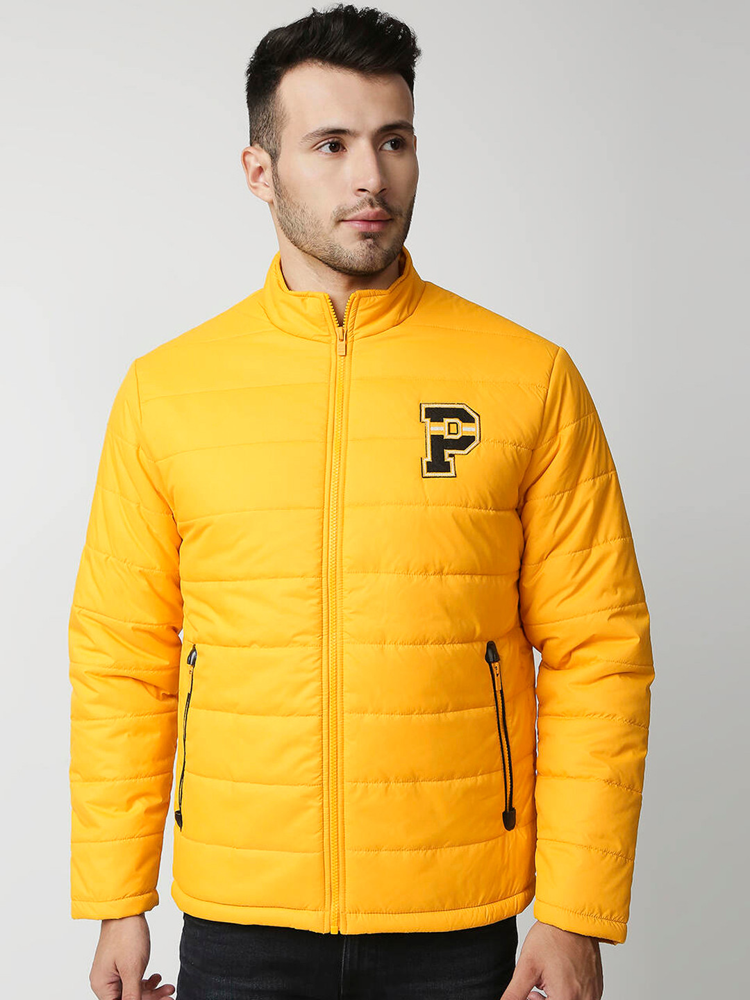 Buy Pepe Jeans Men Yellow Puffer Jacket - Jackets for Men 19706202 | Myntra