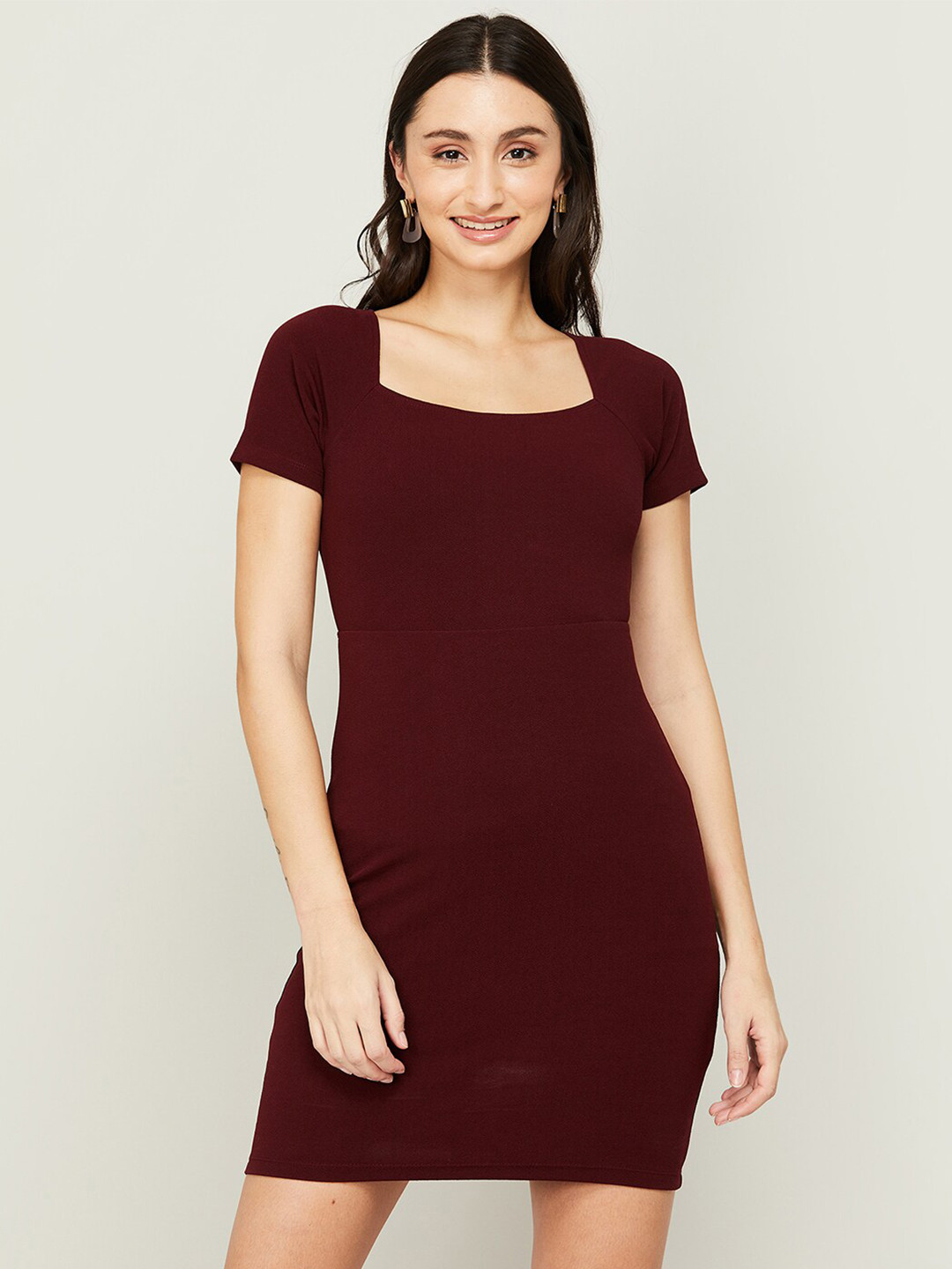 Buy Ginger By Lifestyle Red Bodycon Dress - Dresses for Women 19706884 ...