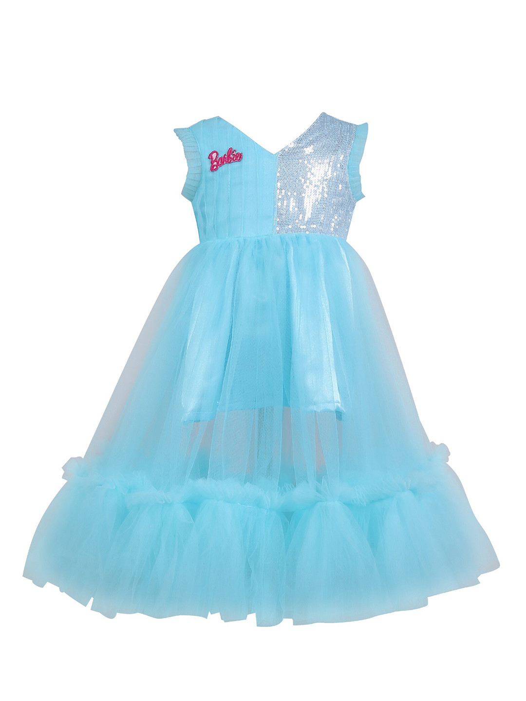 Buy Barbie By Many Frocks Blue Net Dress - Dresses for Girls 19707920 ...