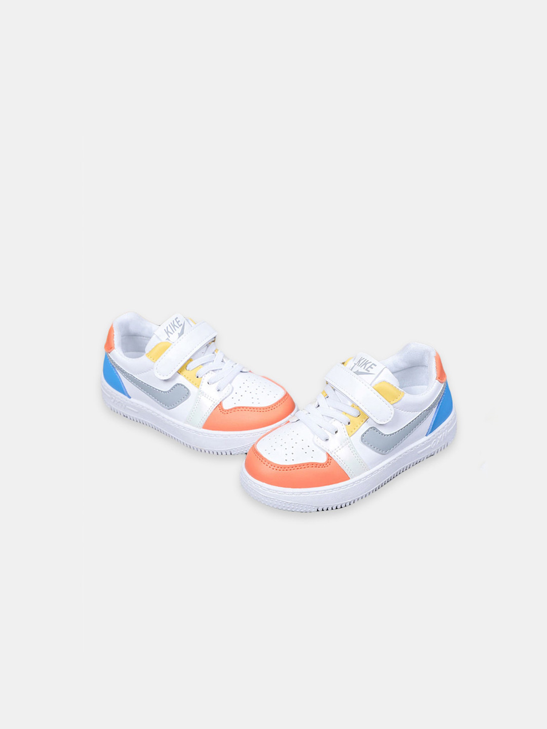 Buy Hopscotch Boys Orange Colourblocked PU Sneaker Casual Shoes ...