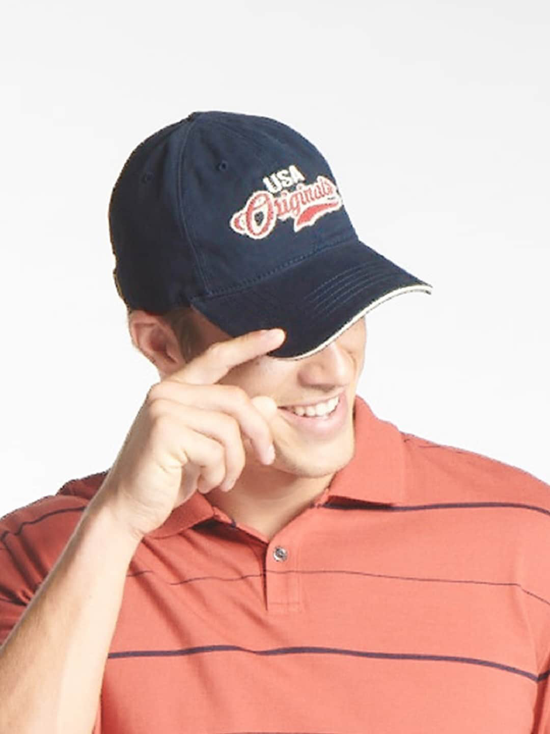 Buy Jockey Men Blue & Red Embroidered Cotton Baseball Cap - Caps for ...