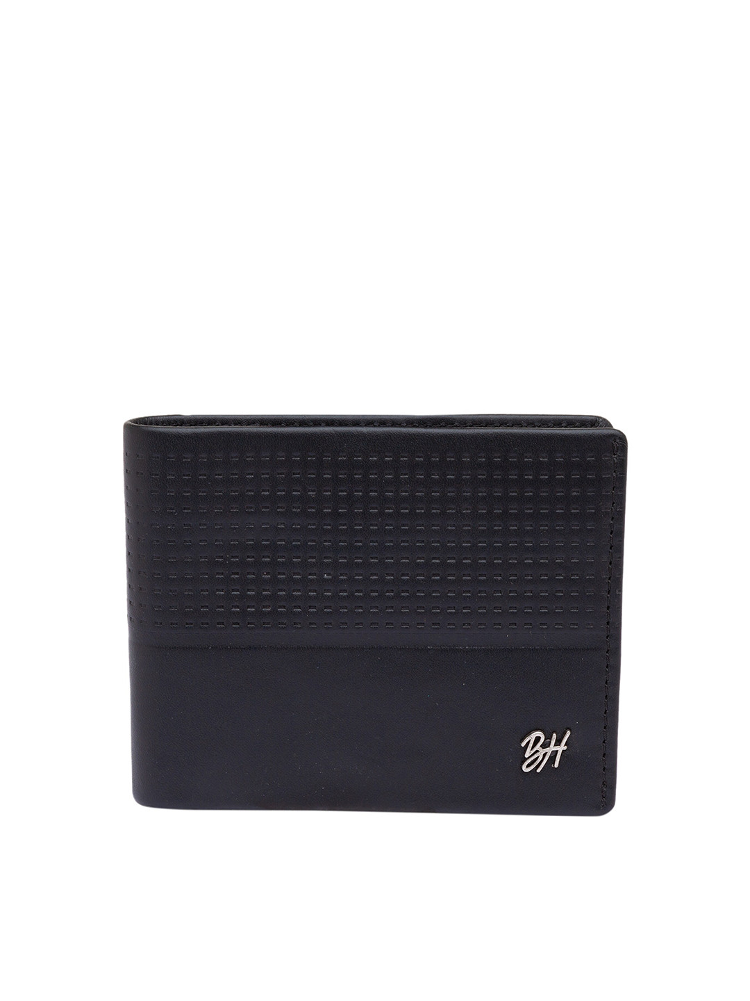 Buy Being Human Men Black Textured Leather Two Fold Wallet - Wallets ...