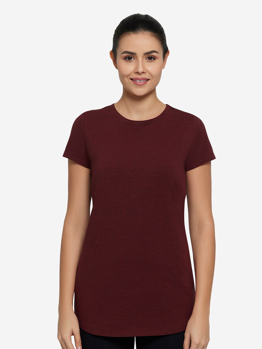 Buy Amante Women Maroon Longline T Shirt - Tshirts for Women 19725050 | Myntra