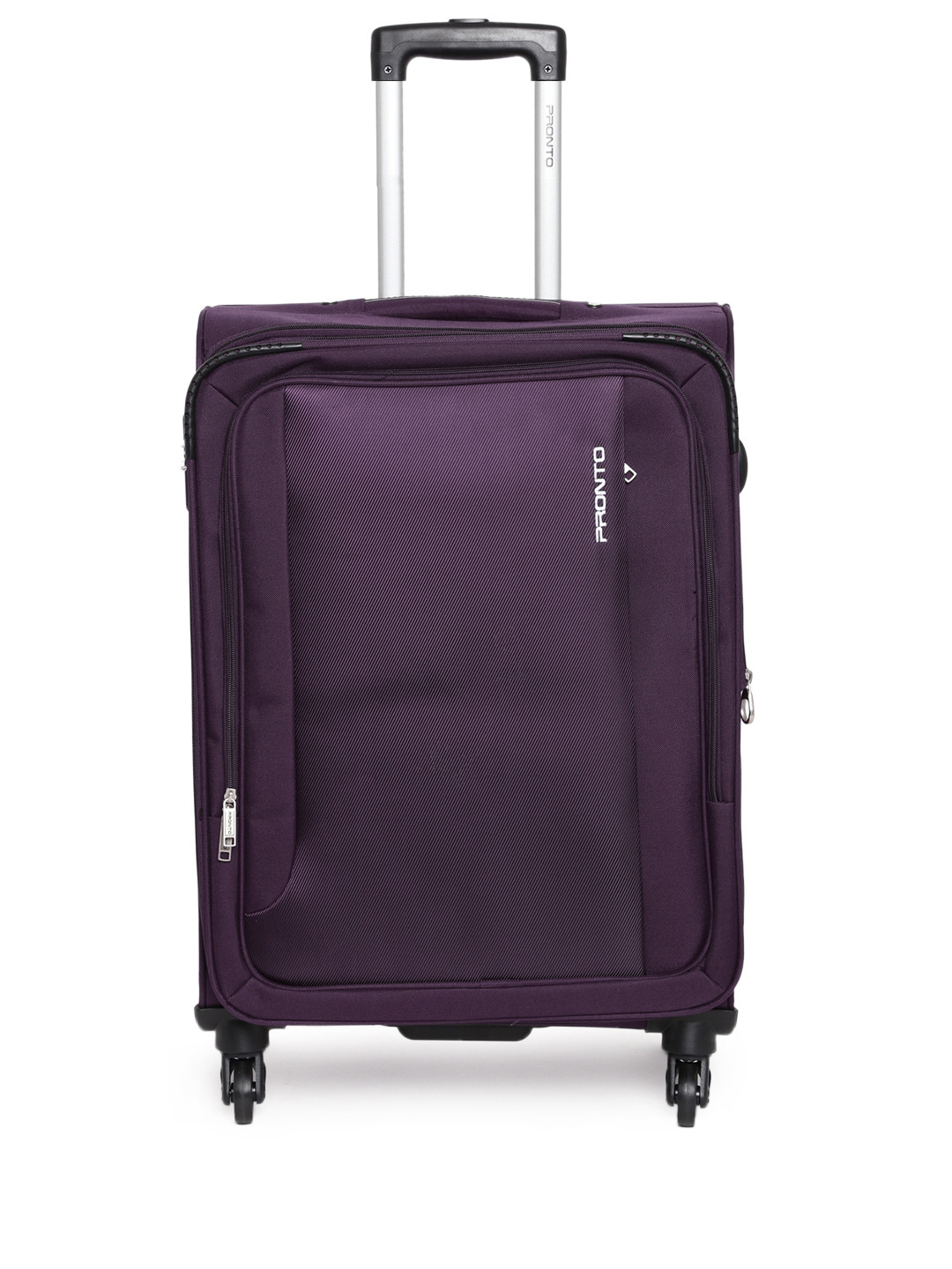 Buy Pronto Unisex Purple Small Space + 4 W Spinner 57 Trolley Bag ...