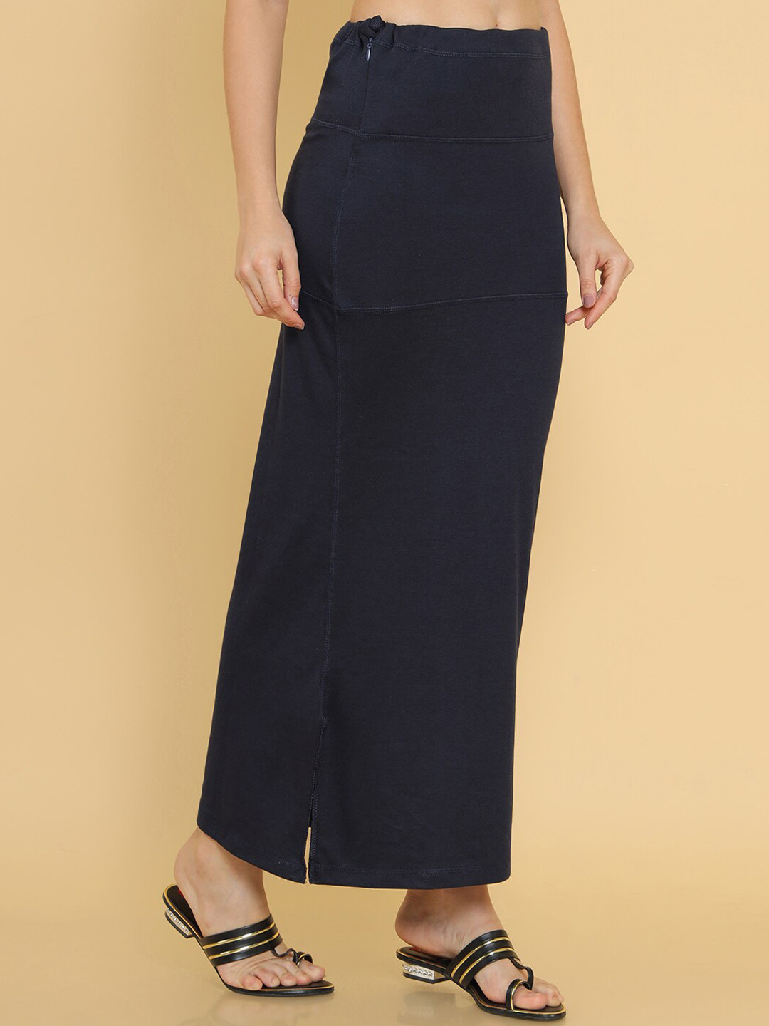 Buy Soch Women Navy Blue Solid Saree Shapewear - Shapewear for Women ...