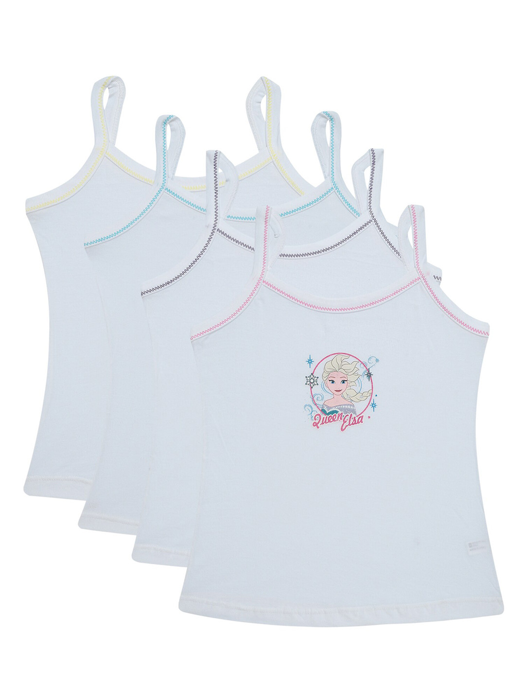Buy Bodycare Kids 4 Girls FROZEN Printed Cotton Innerwear Vests ...