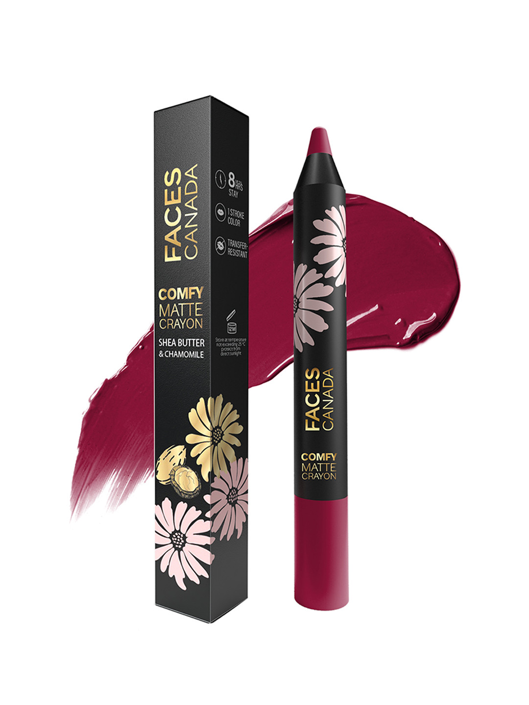 Buy FACES CANADA Comfy Matte Crayon Lipstick With Shea Butter ...
