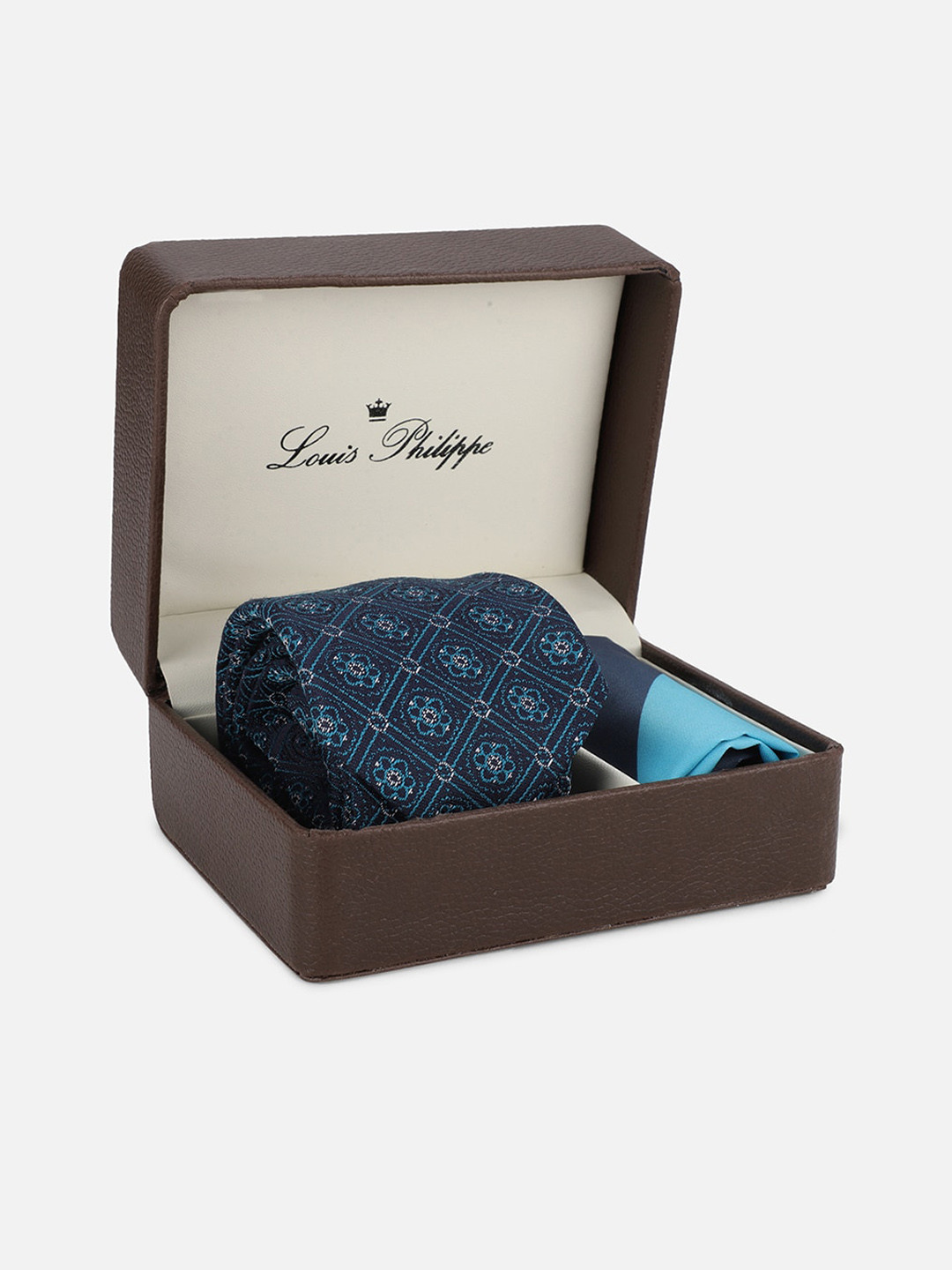 Buy Louis Philippe Men Blue Printed Accessory Gift Set - Accessory Gift ...