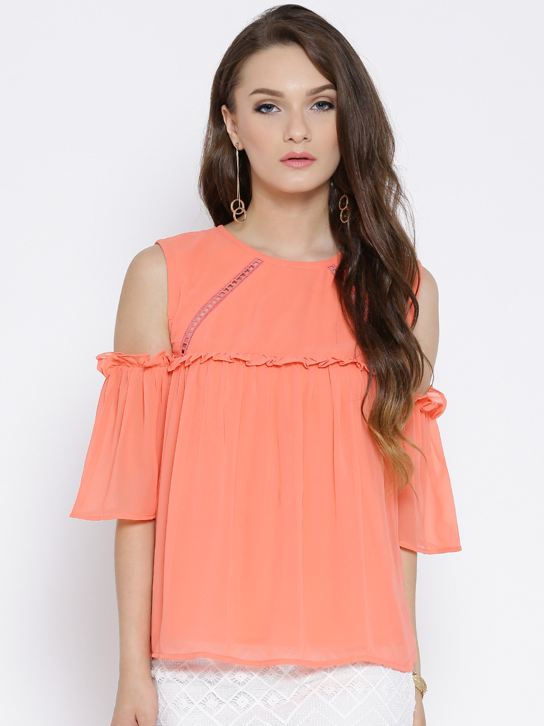 Buy RARE Women Peach Coloured Top - Tops for Women 1974601 | Myntra