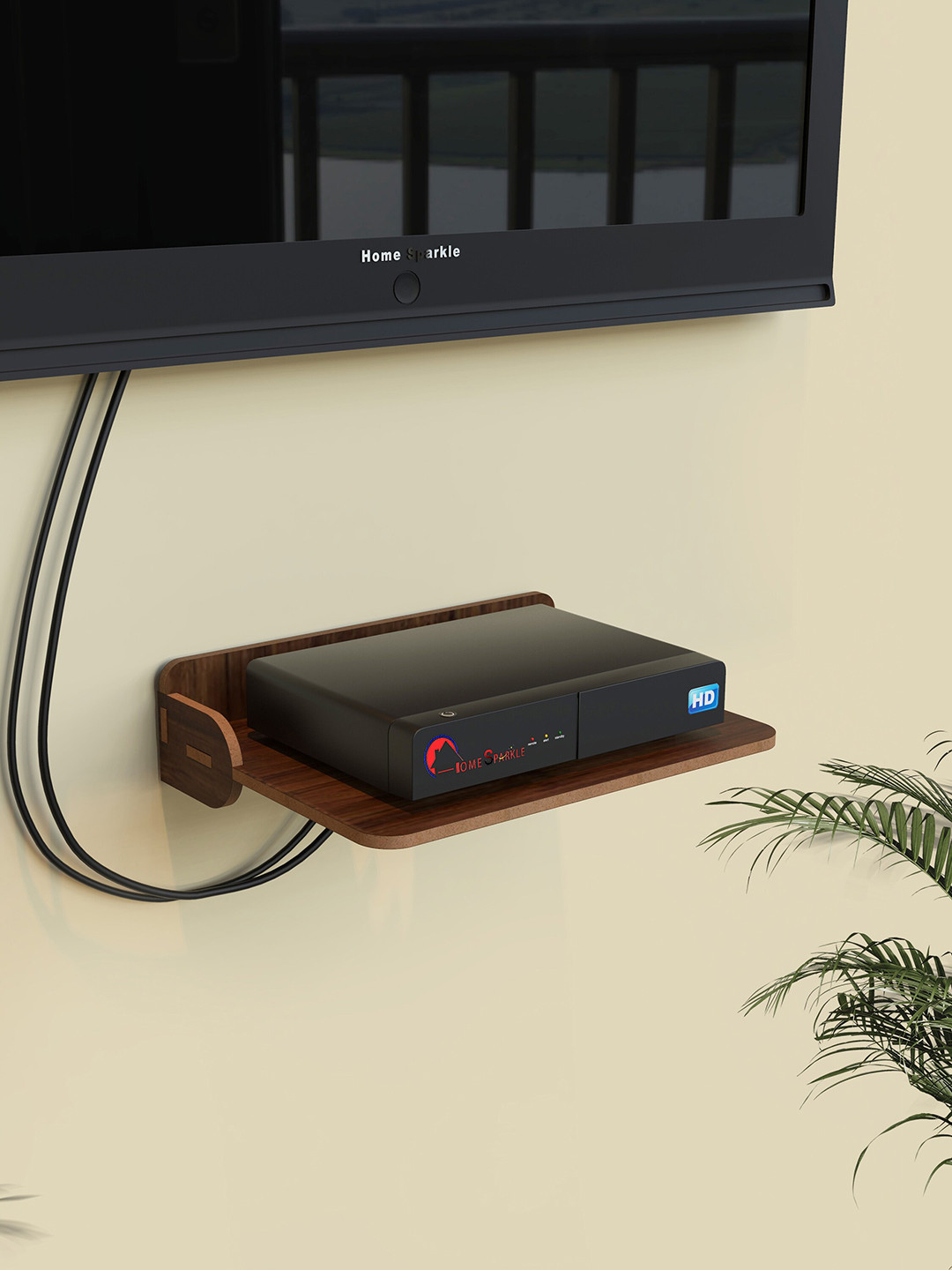 Buy Home Sparkle Brown MDF Basic Wall Shelf - Wall Shelves for Unisex ...