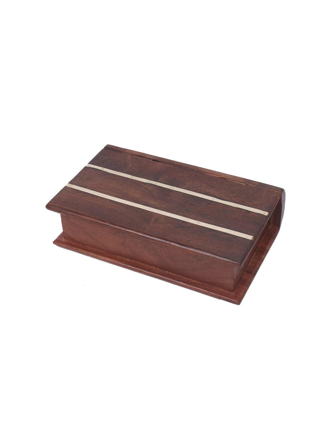 Buy Home Sparkle Brown Self Design Inlay Wooden Box Organisers ...