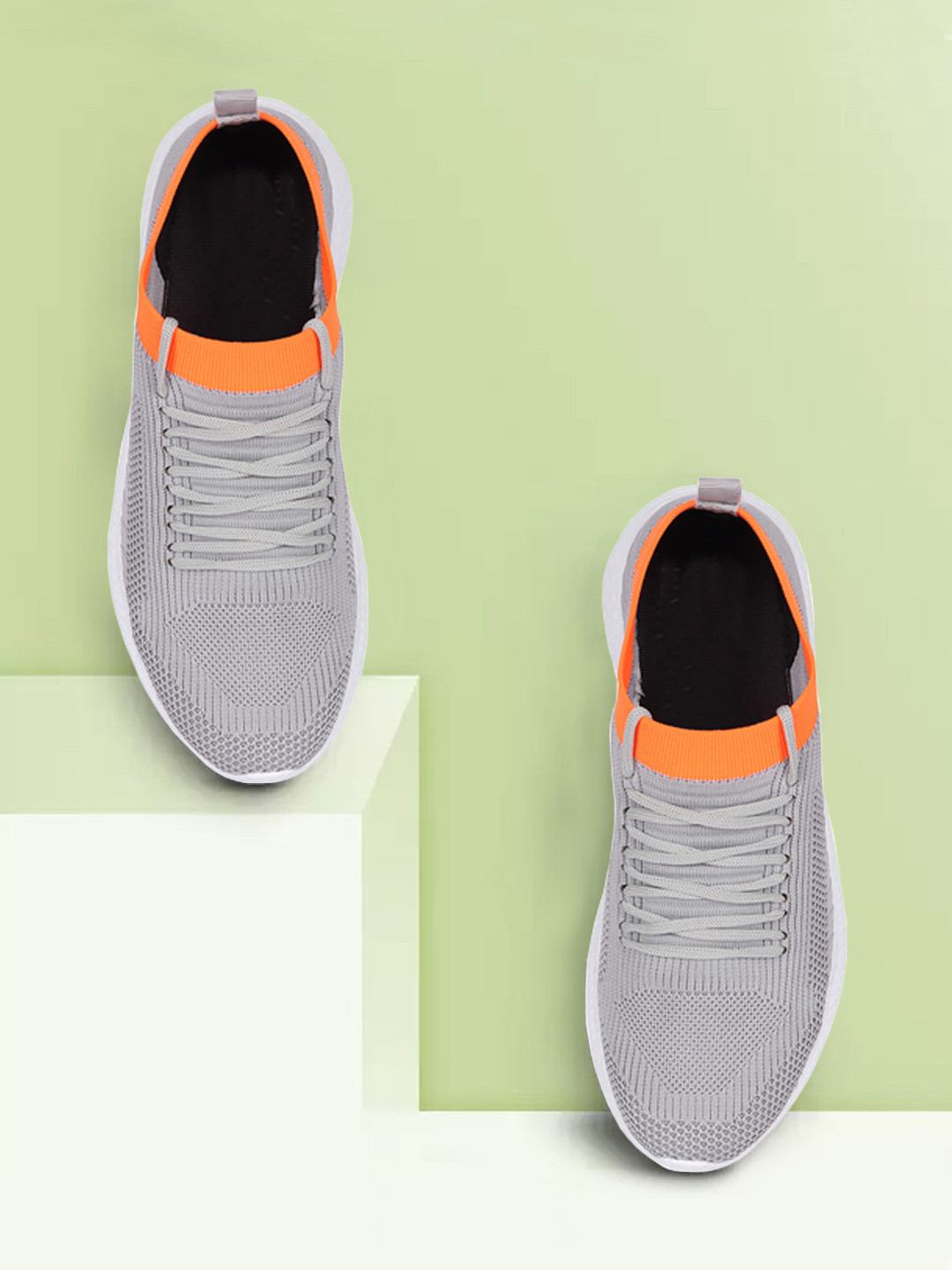 Buy FAST TRAX Men Grey Woven Design Sneakers - Casual Shoes for Men ...