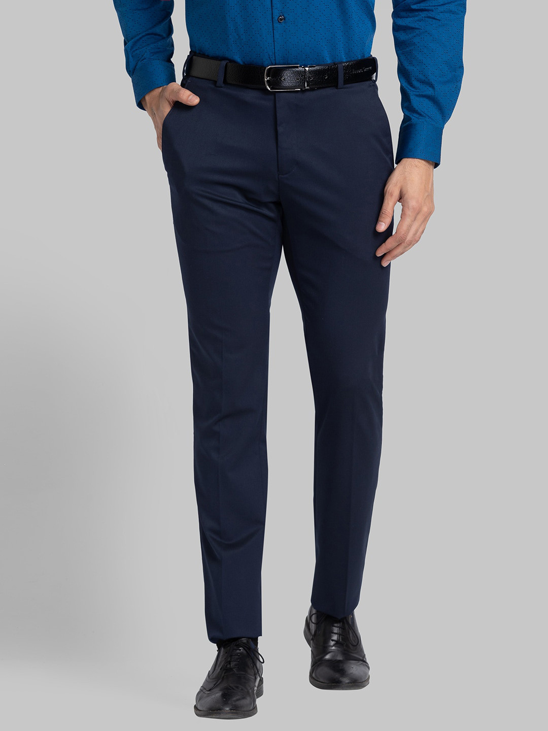 Buy Raymond Men Blue Formal Trousers - Trousers for Men 19751386 | Myntra