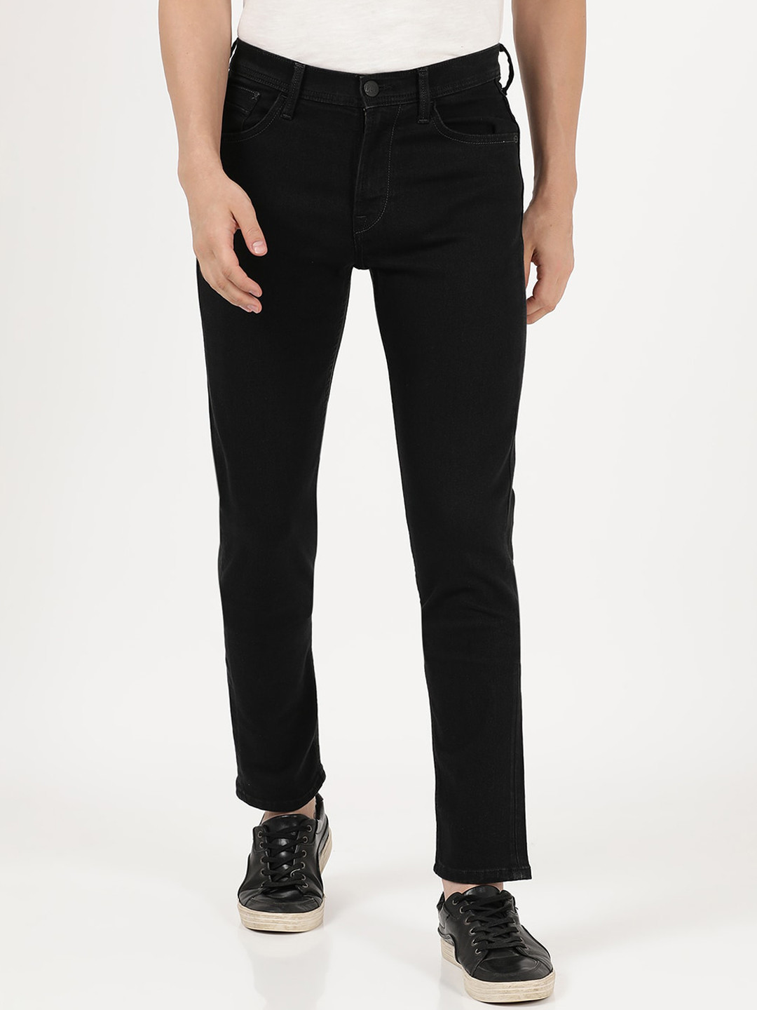 Buy Lee Men Black Bruce Skinny Fit Stretchable Jeans - Jeans for Men ...