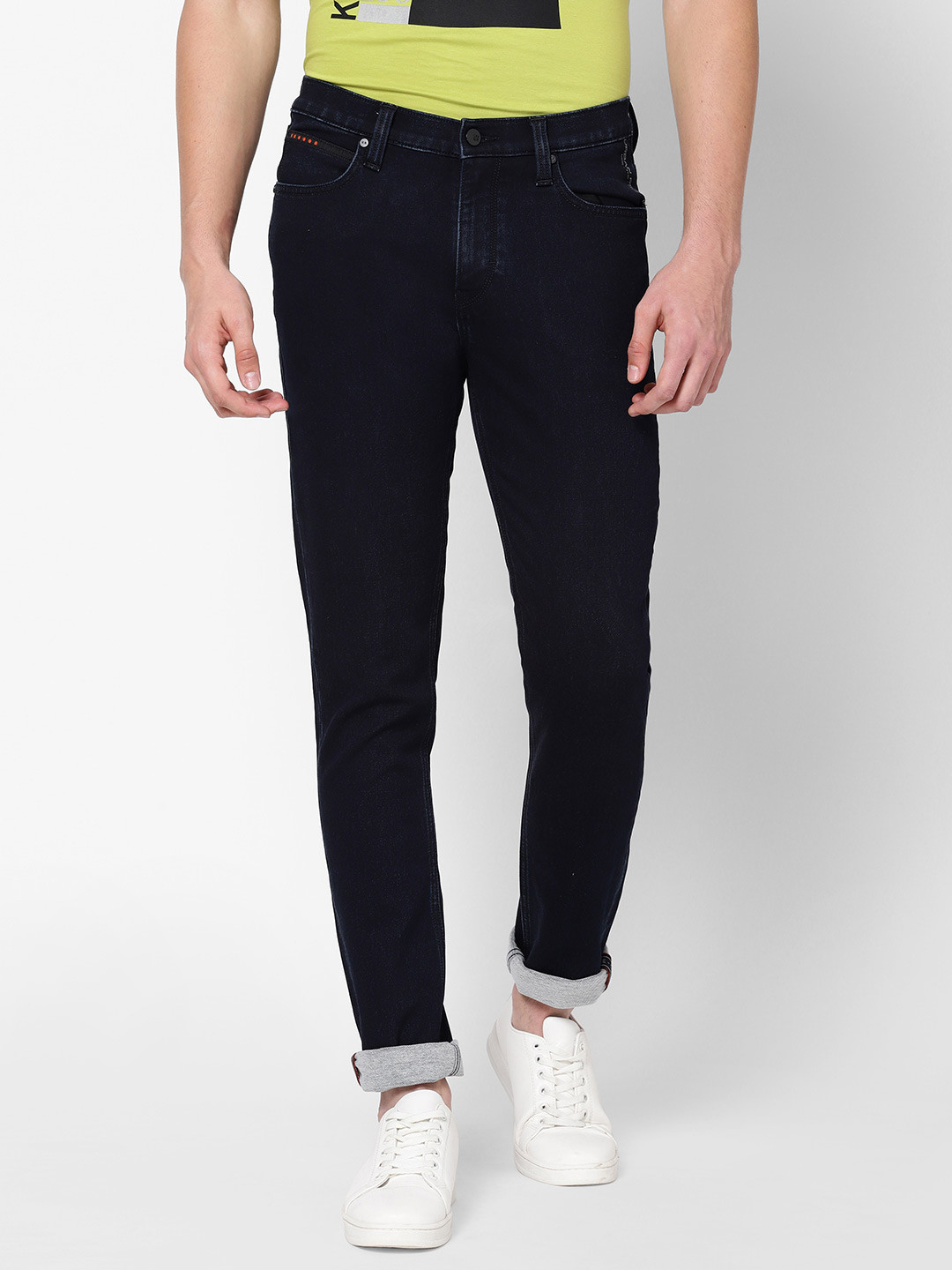 Buy Lee Men Blue Bruce Skinny Fit Stretchable Jeans - Jeans for Men ...