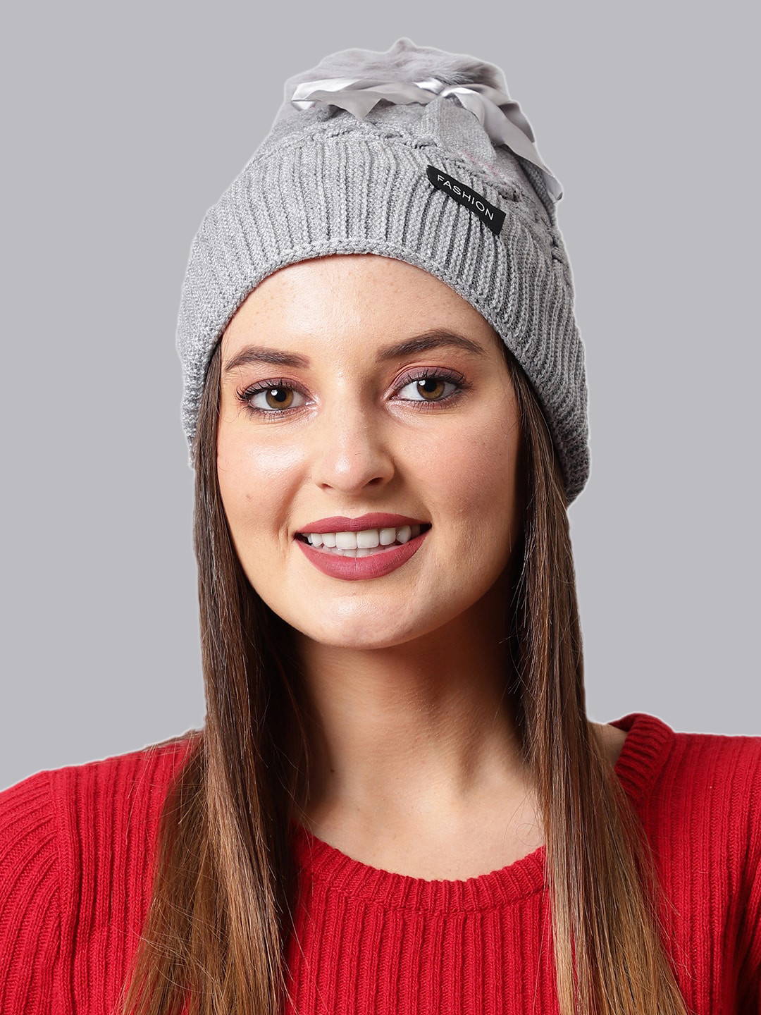 Buy ELLIS Women Grey Self Design Wool Cap - Caps for Women 19763984 ...