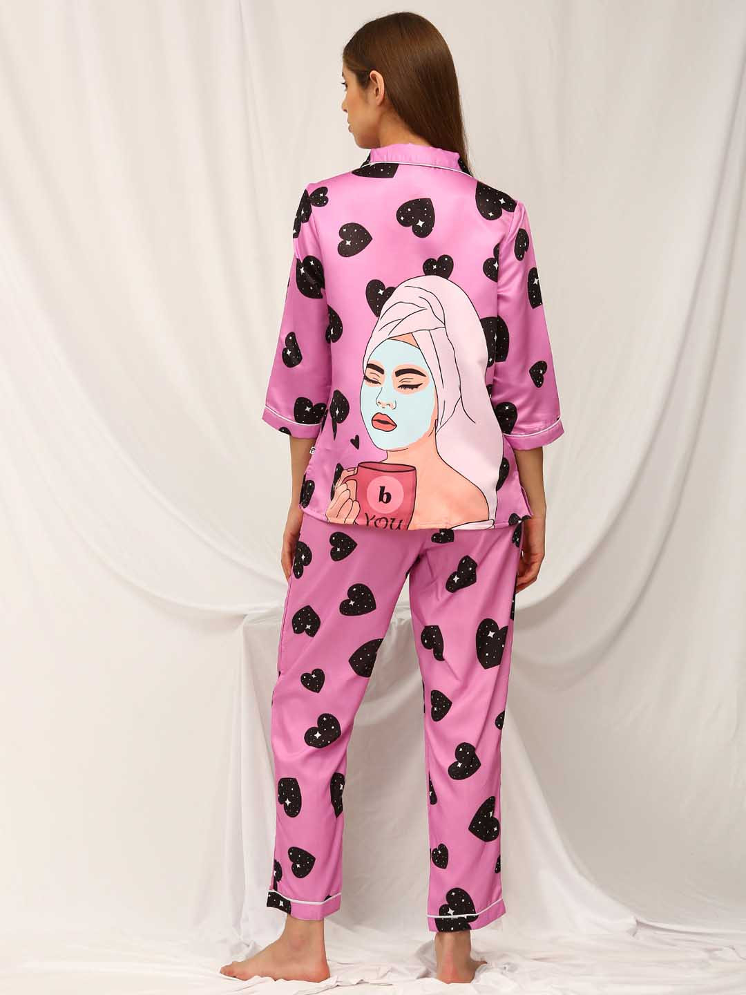 Buy Bannos Swagger Women Purple Conversational Joyful Retreat Night ...