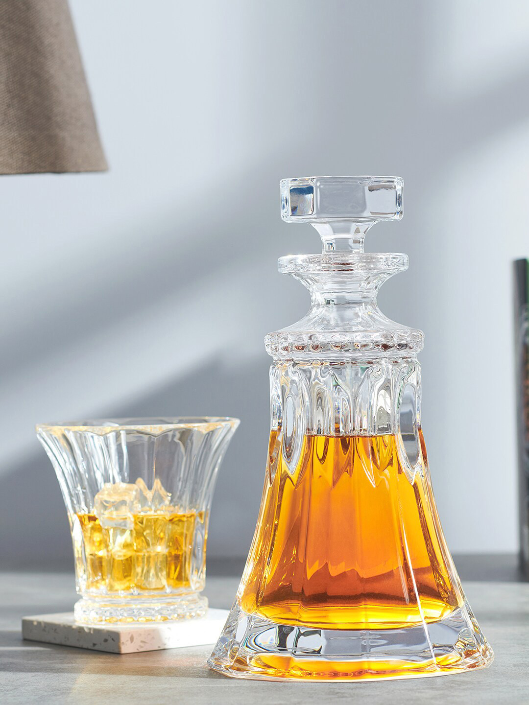 Buy Pure Home And Living Transparent Clear Wellington Glass Decanter ...