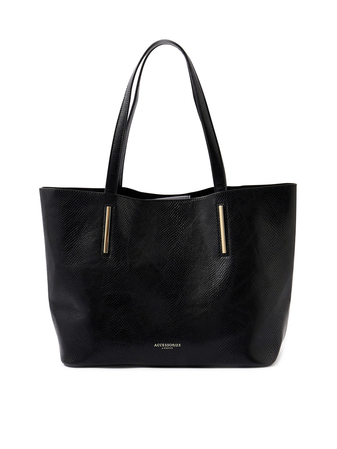 Buy Accessorize Black Shopper Sustainable Shoulder Bag - Handbags for ...