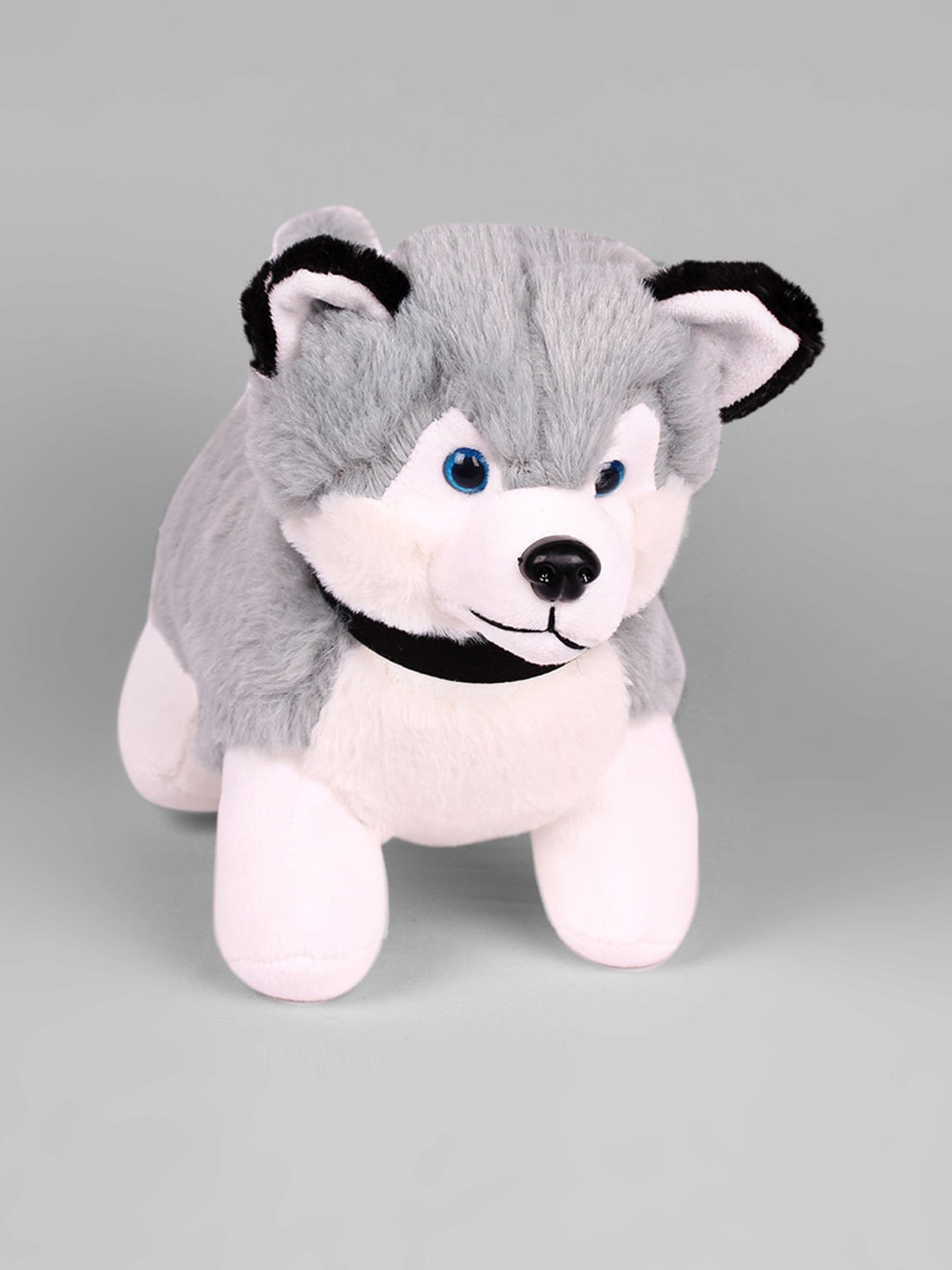 Buy DukieKooky Kids Grey Cute Husky Soft Toys And Dolls - Soft Toys And ...