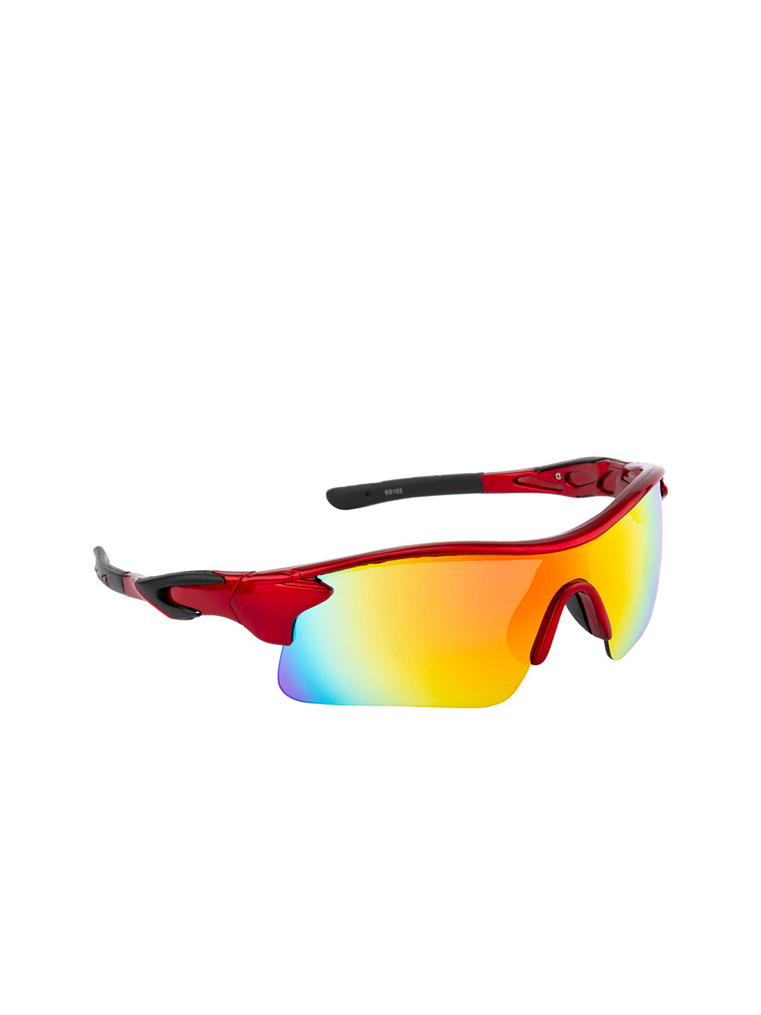 Buy Clark N Palmer Yellow Lens & Red Sports Sunglasses With UV ...