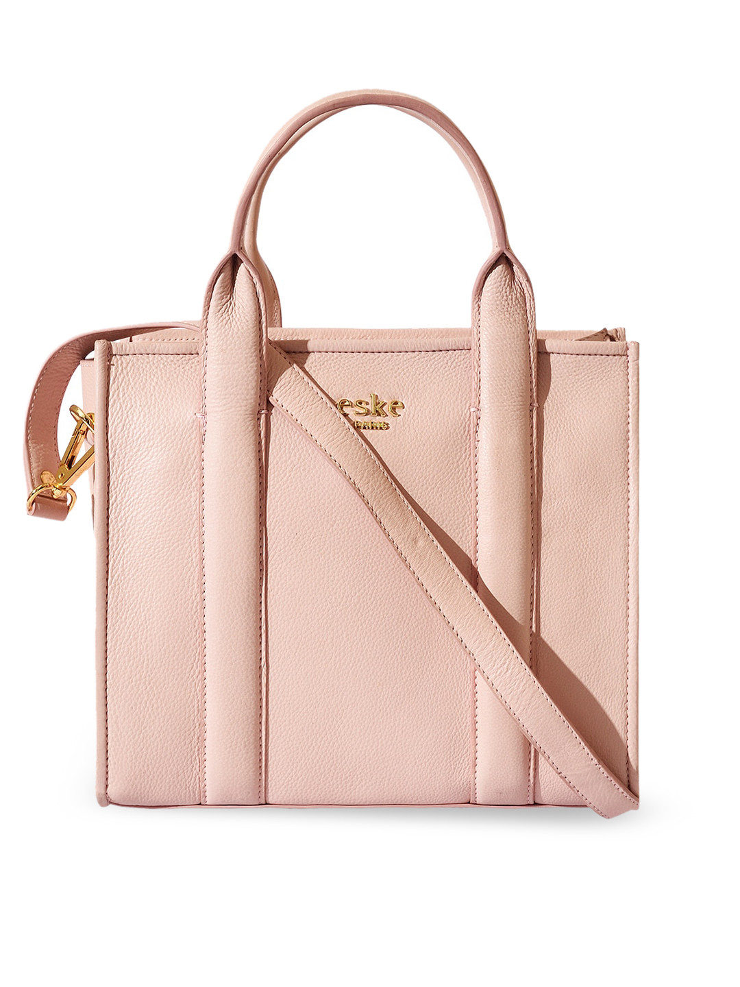 Buy Eske Women Rose Leather Oversized Structured Handheld Bag ...