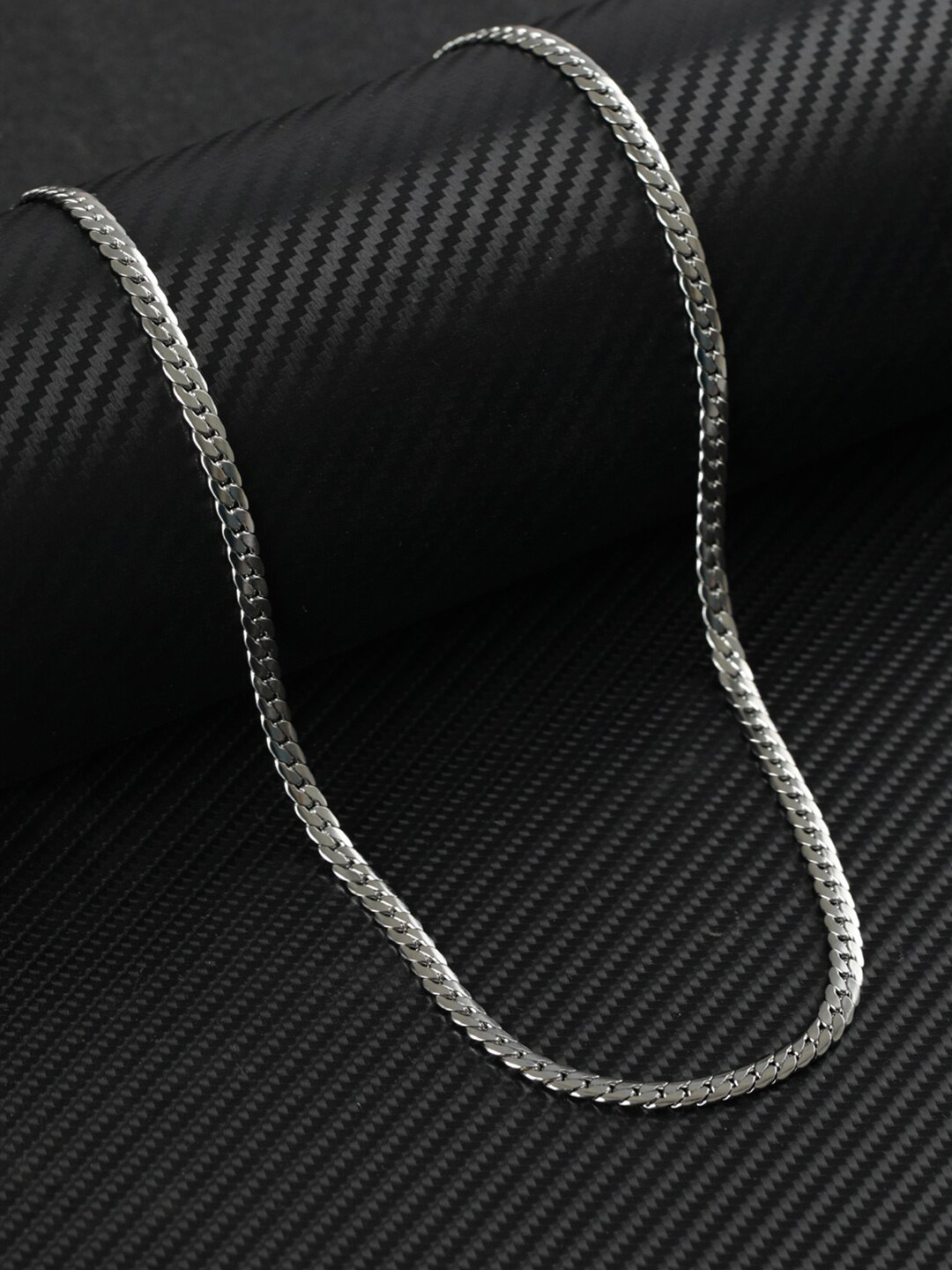 Buy Priyaasi Men Silver Toned Silver Plated Necklace - Necklace And ...