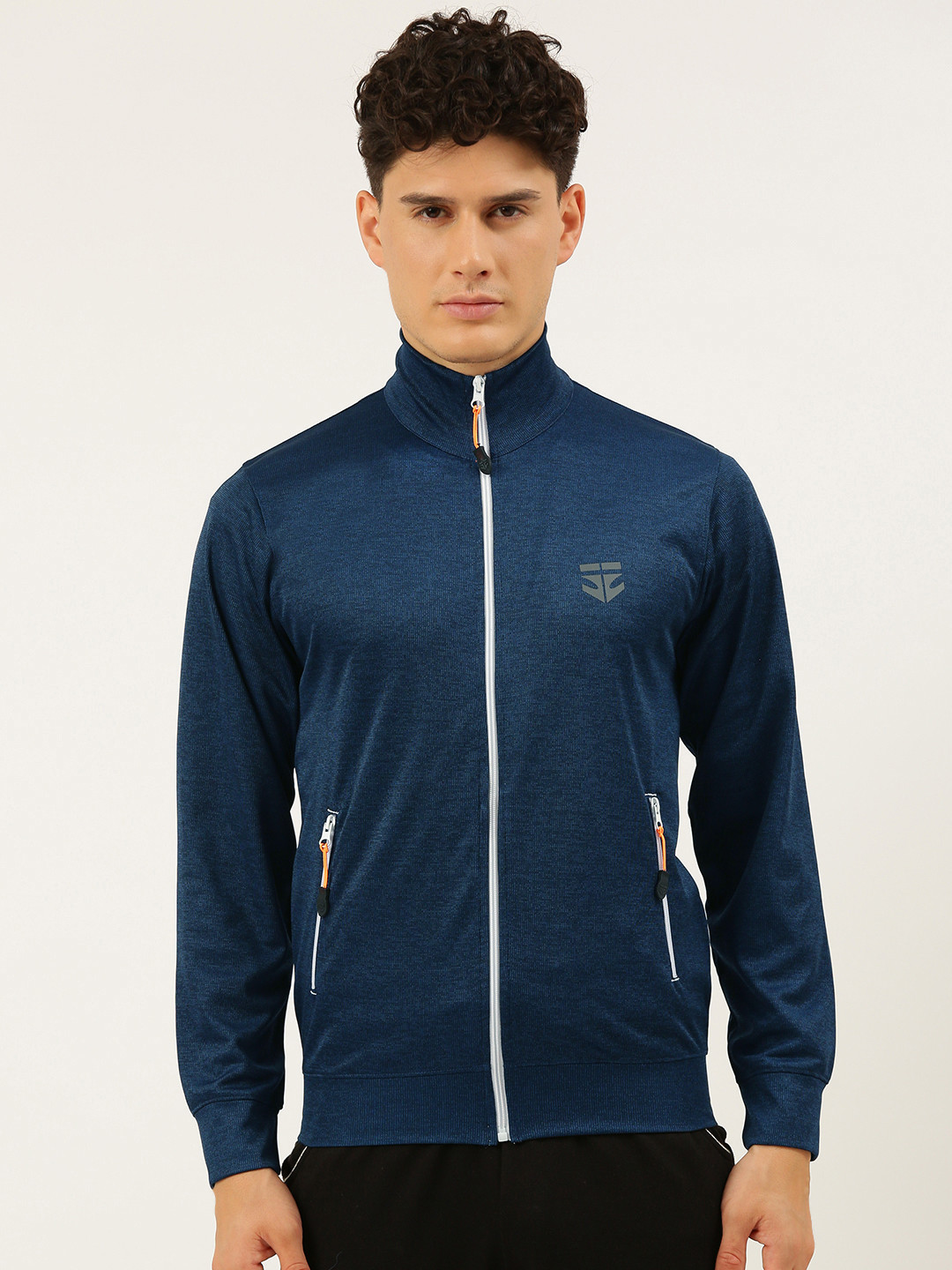 Buy Sports52 Wear Men Navy Blue Solid Lightweight Dri FIT Training ...