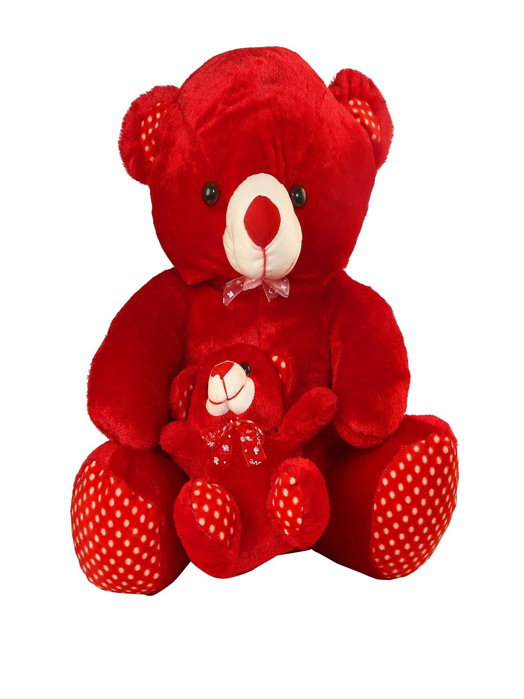 Buy KIDS WONDERS Kids Pack Of 2 Red Mother Son Teddy Bear Soft Toy ...