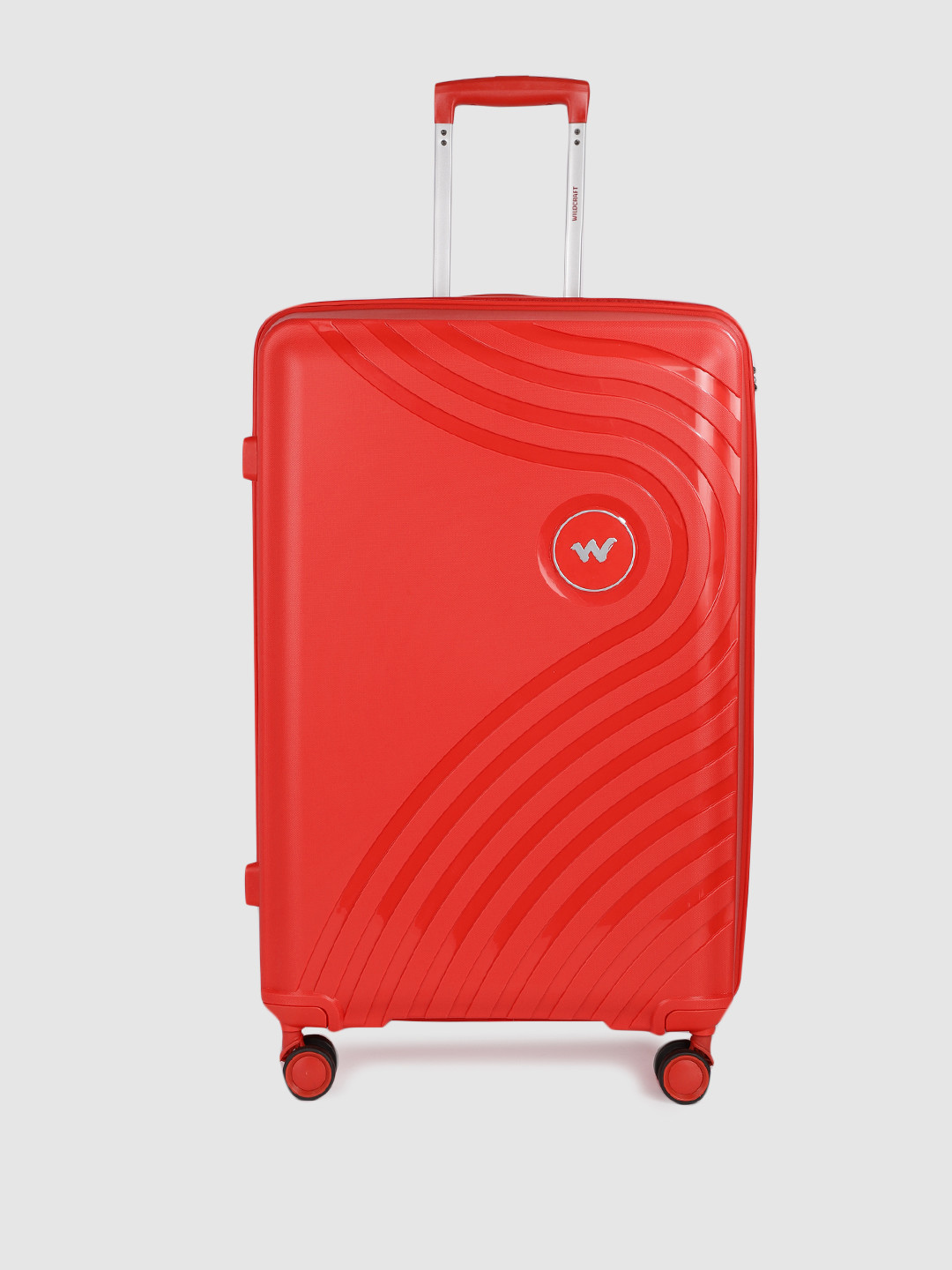 Buy Wildcraft Red Textured Onyx Large Trolley Suitcase - Trolley Bag ...