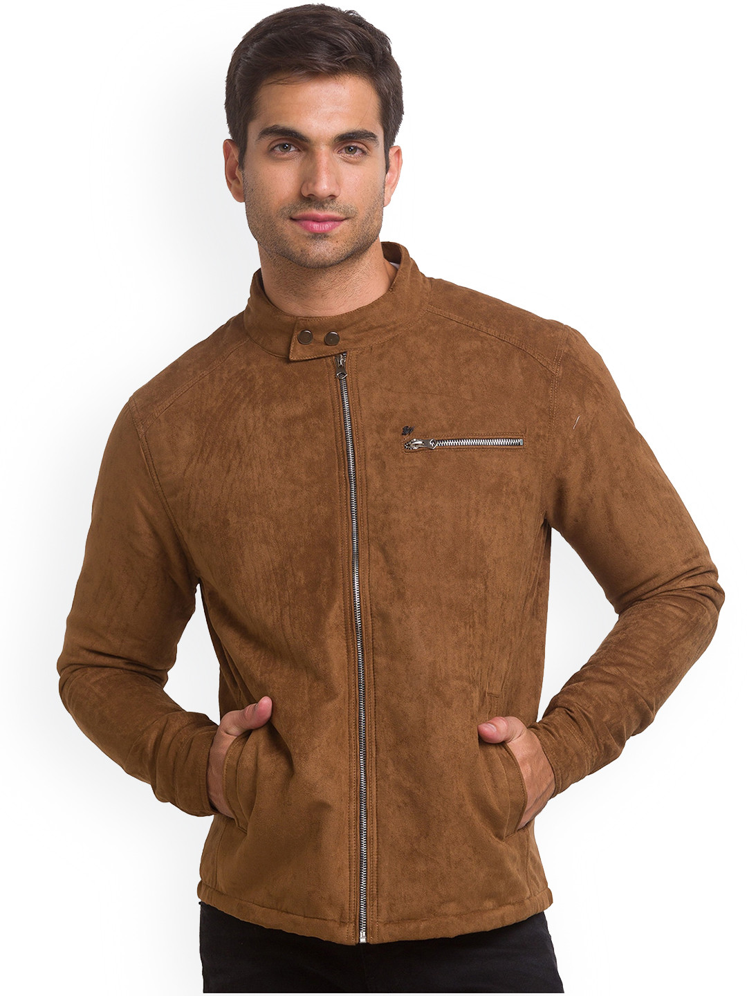 Buy Being Human Men Brown Solid Tailored Jacket - Jackets for Men ...