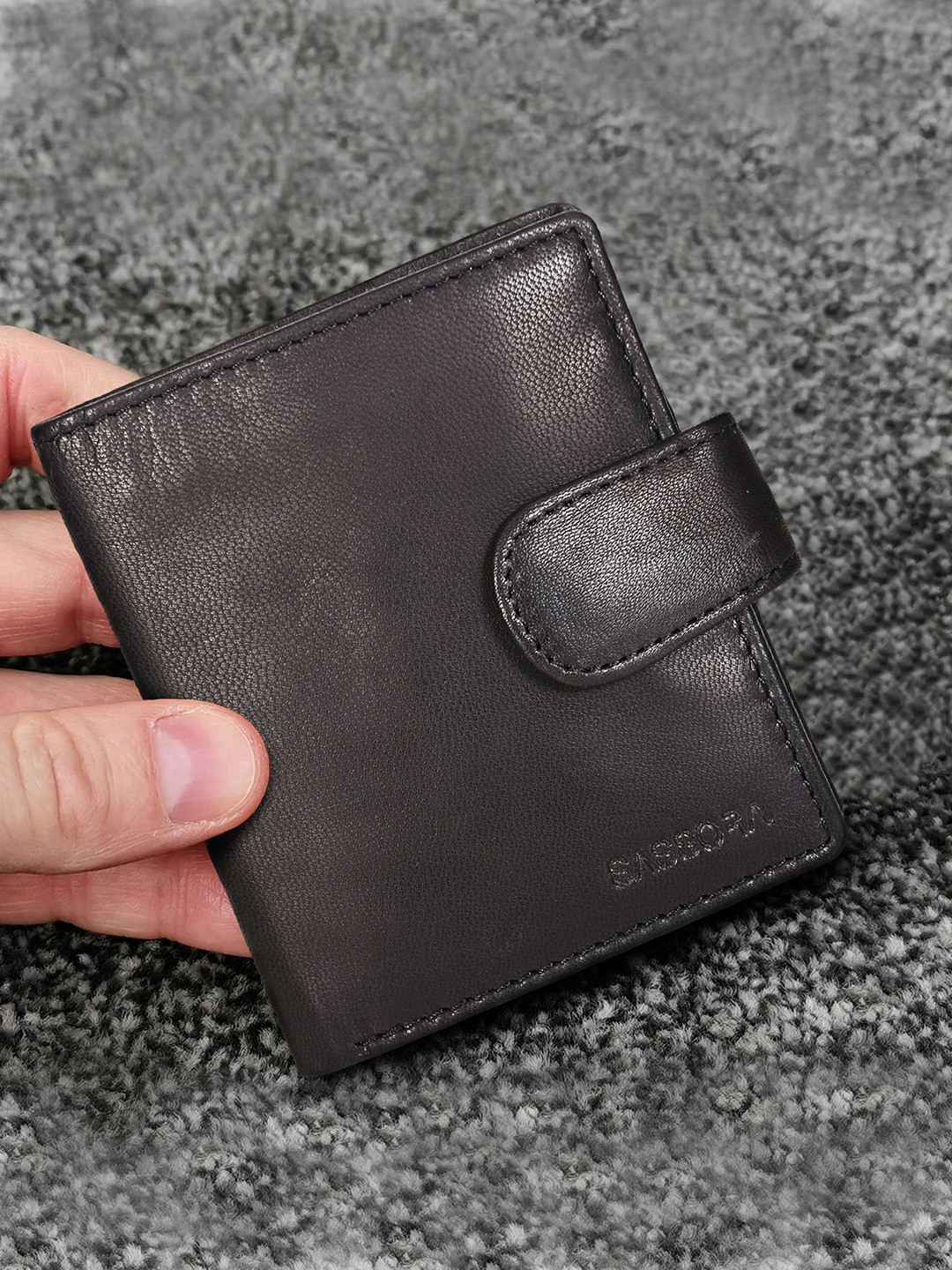 Buy Sassora Men Brown Leather Two Fold Wallet - Wallets for Men ...