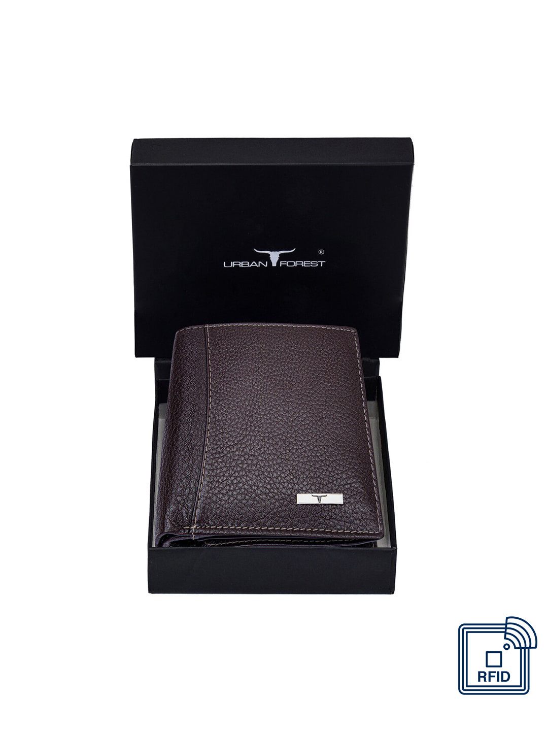 Buy URBAN FOREST Men Brown Leather Two Fold Wallet - Wallets for Men ...
