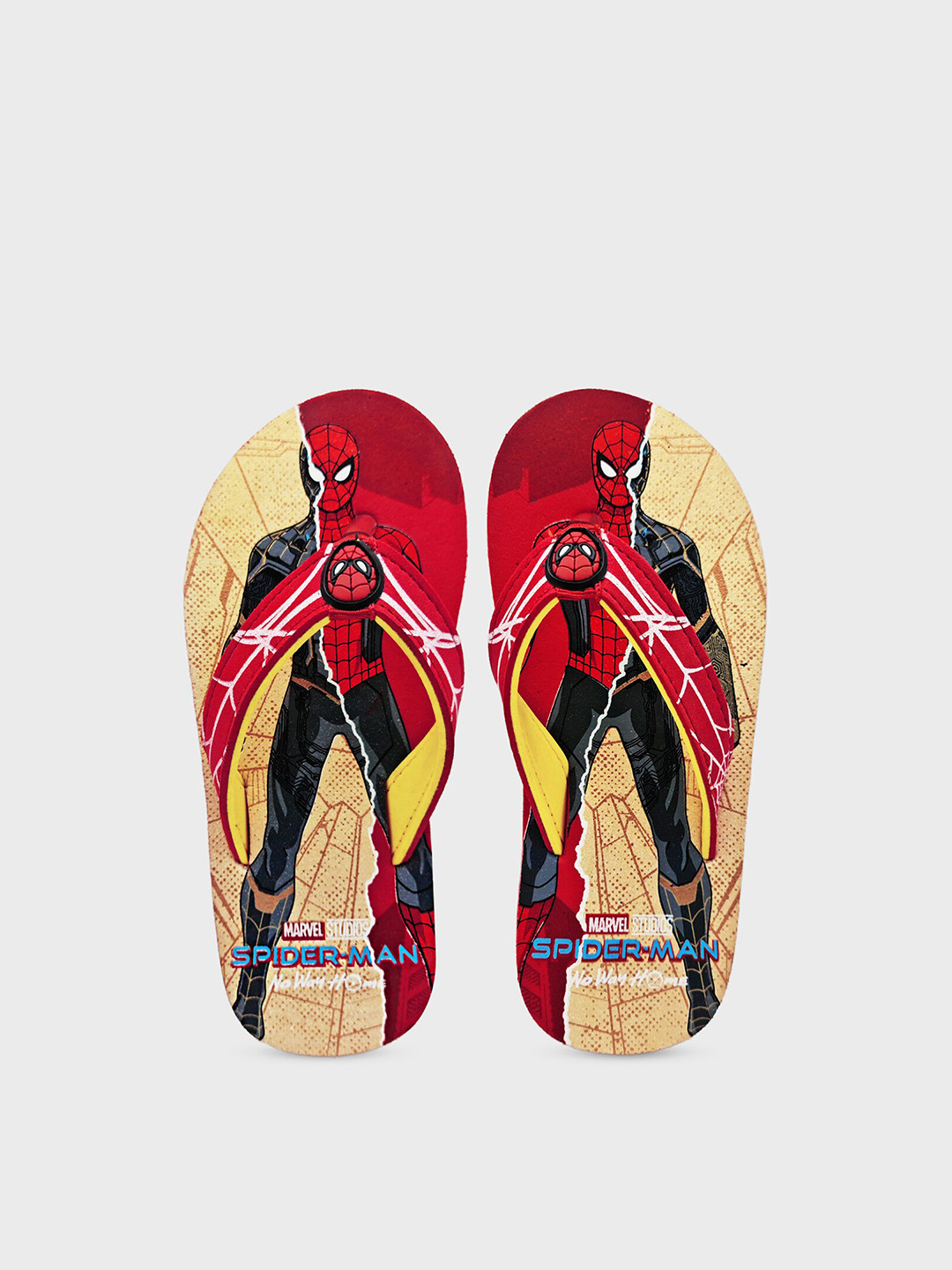 Buy Kids Ville Boys Yellow & Red Spider Man No Way Home Printed Rubber ...